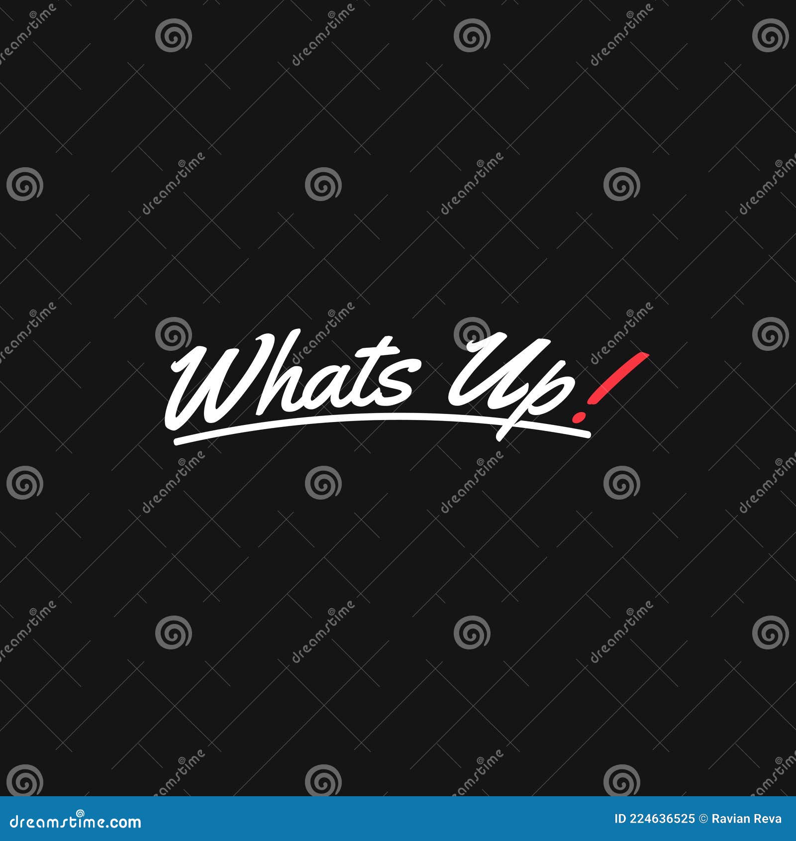 WHATSUP TYPOGRAPHY VECTOR LOGO TEMPLATE Stock Vector - Illustration of ...