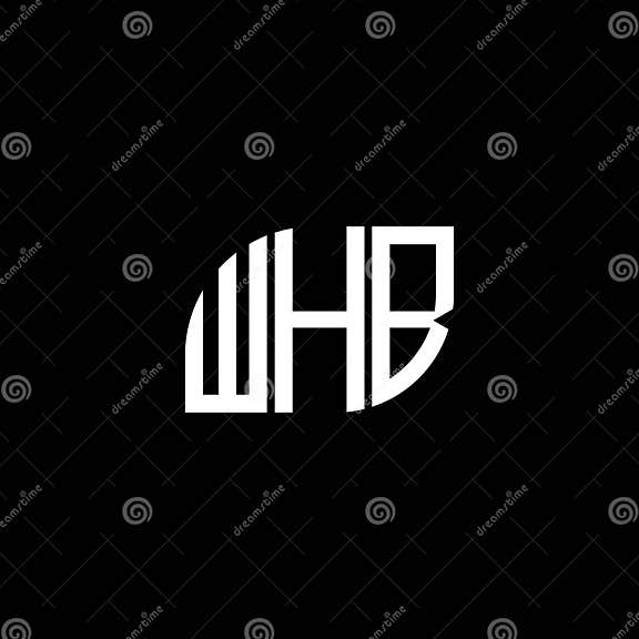 WHB Letter Logo Design on Black Background. WHB Creative Initials ...