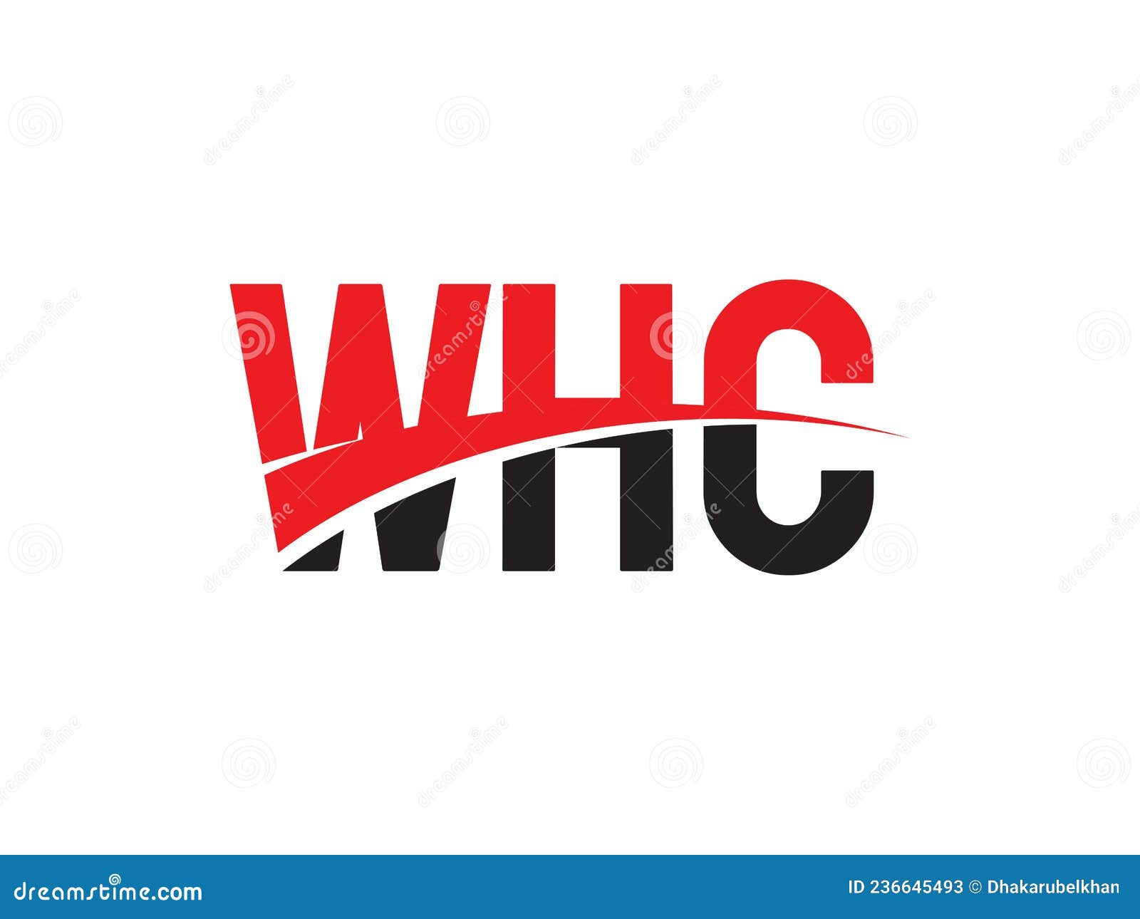 WHC Letter Initial Logo Design Vector Illustration Stock Vector ...