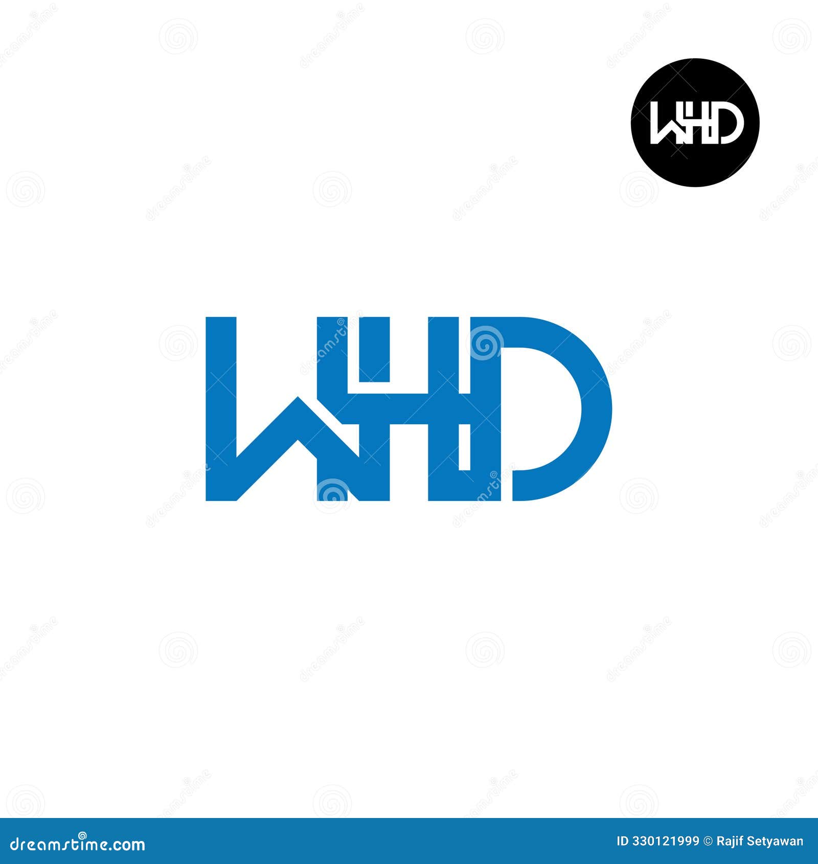 WHD Logo Letter Monogram Design Stock Vector - Illustration of ...