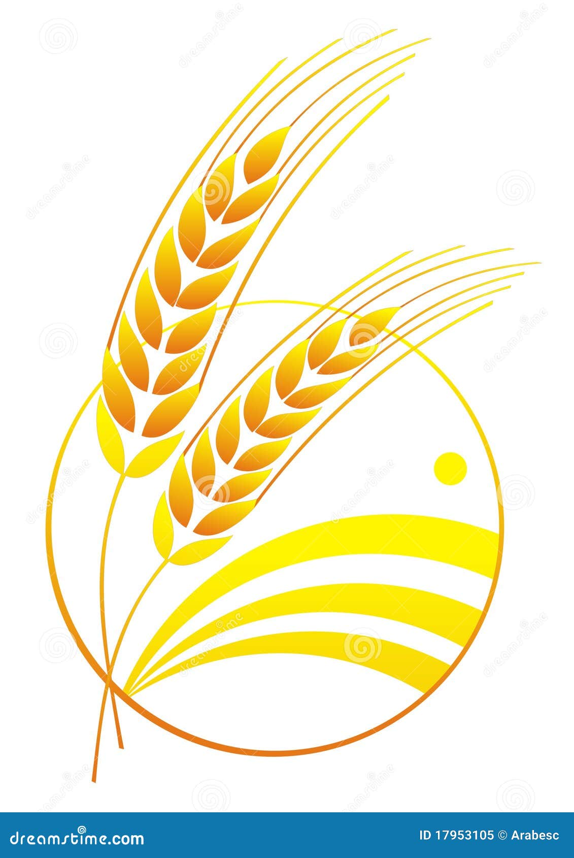 Wheat abstract logo stock vector. Illustration of brand - 17953105