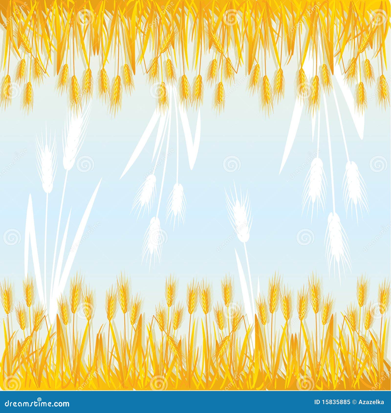 Wheat background stock vector. Illustration of farm, flower - 15835885