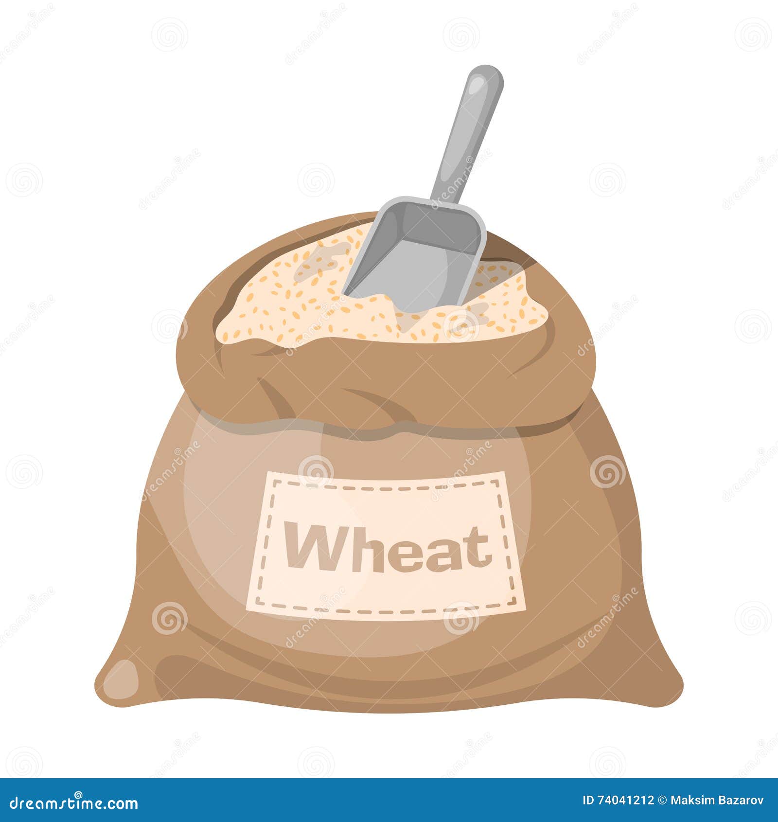 Wheat bag icon stock illustration. Illustration of ripe - 74041212