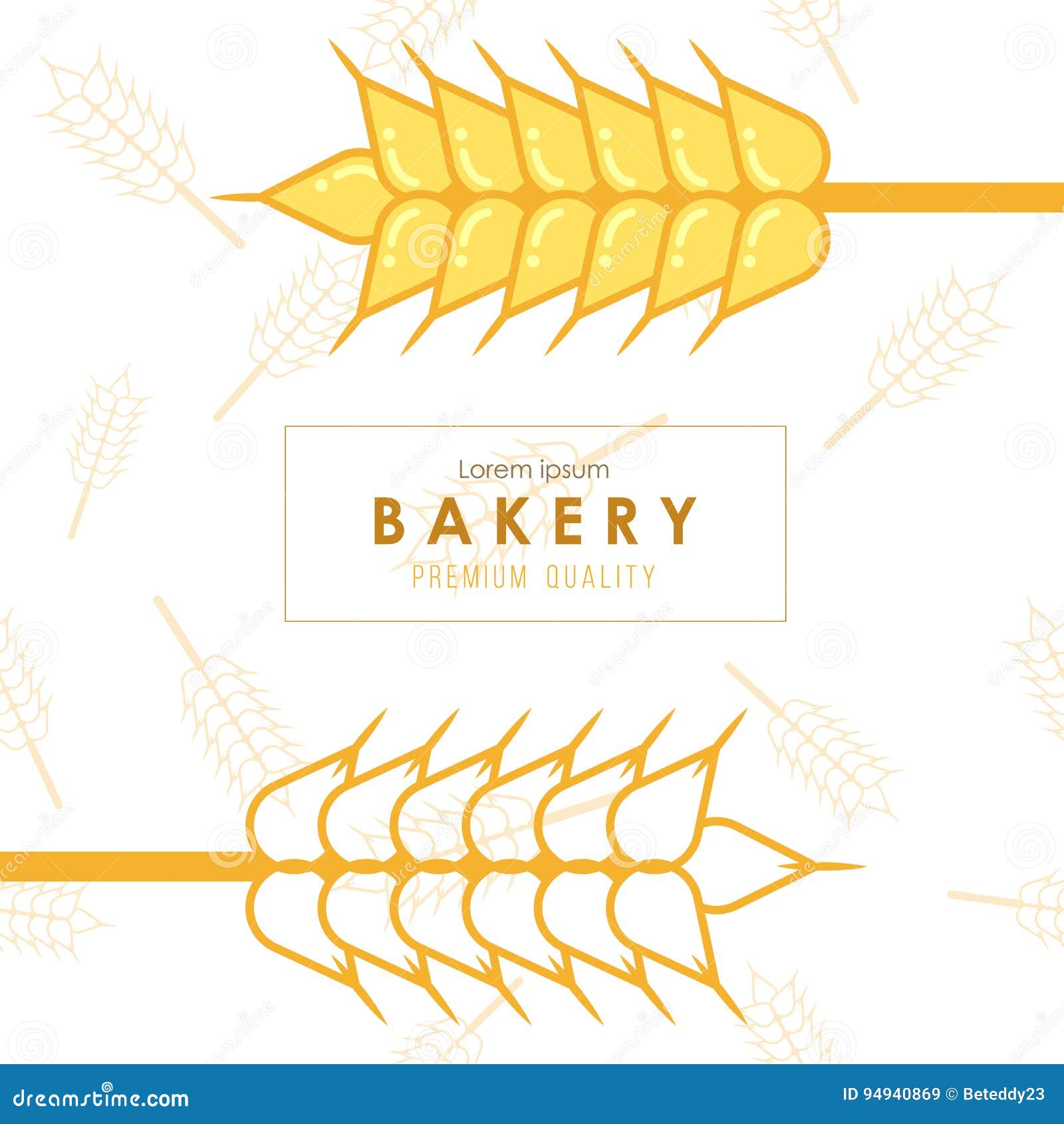 Wheat bakery stock vector. Illustration of pattern, rice - 94940869