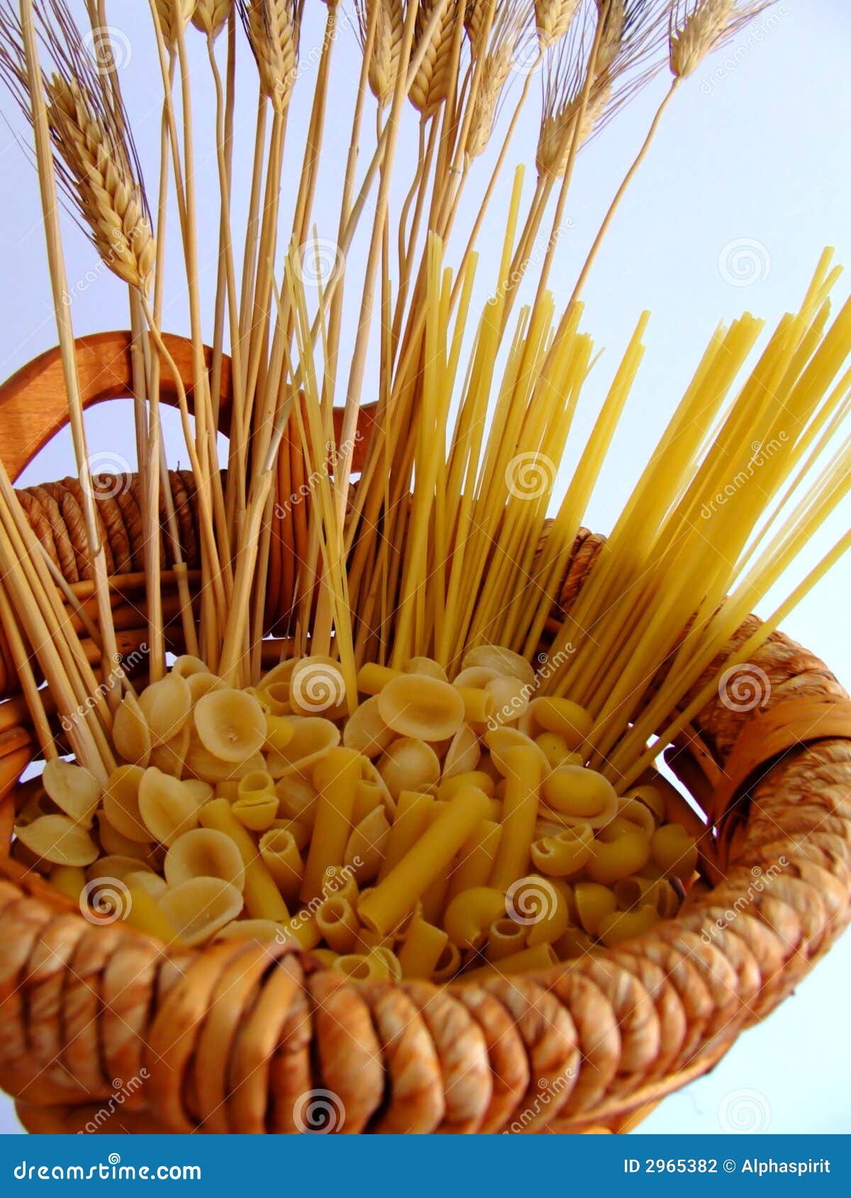 Wheat basket cornucopia stock photo. Image of oats, paste - 2965382