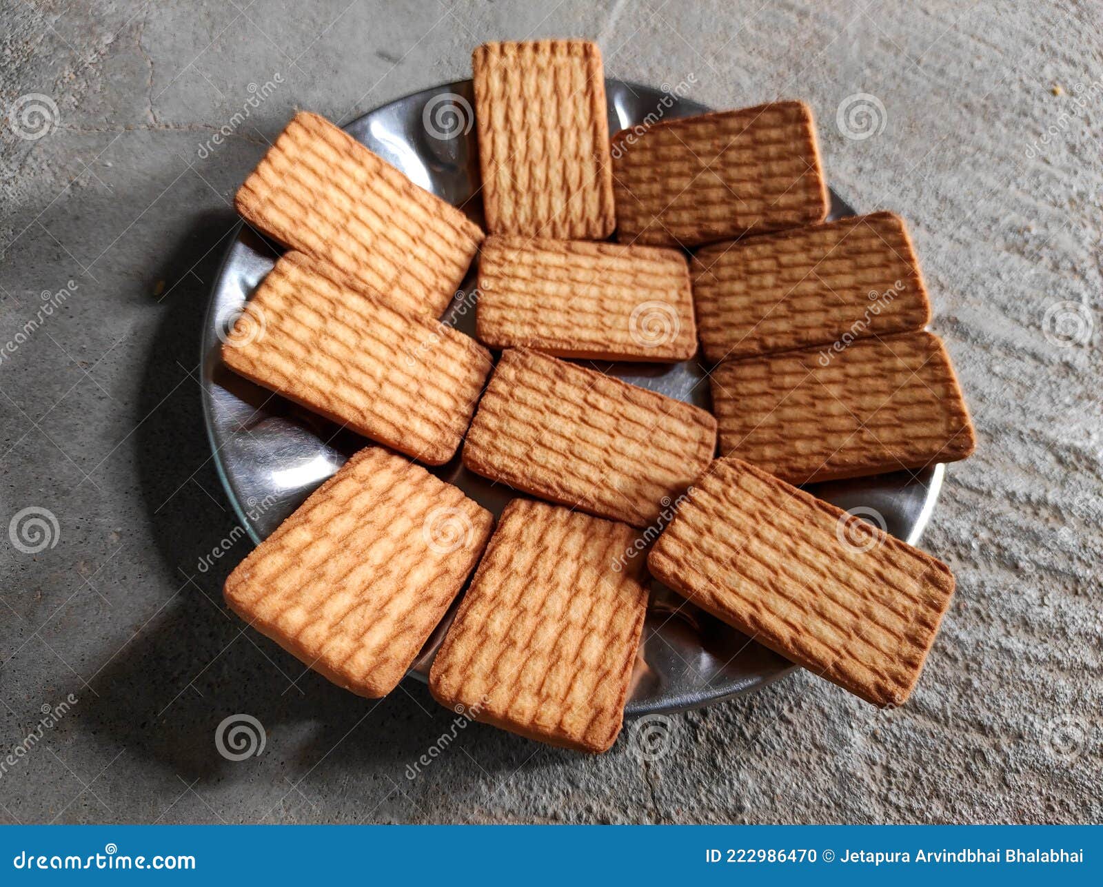 Wheat Biscuits Also Called Food Cracker Famous As Chai Biscuit Stock ...