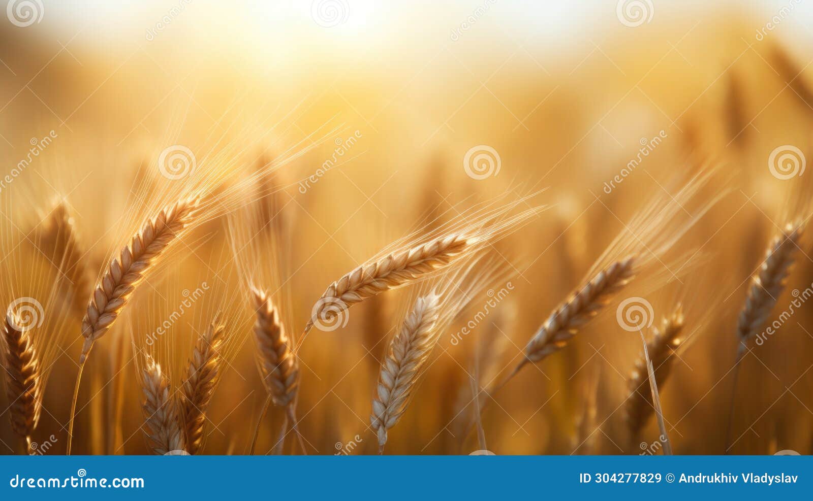 Wheat Bokeh Background, Abstract Illustration Stock Illustration - Illustration of bread, light ...