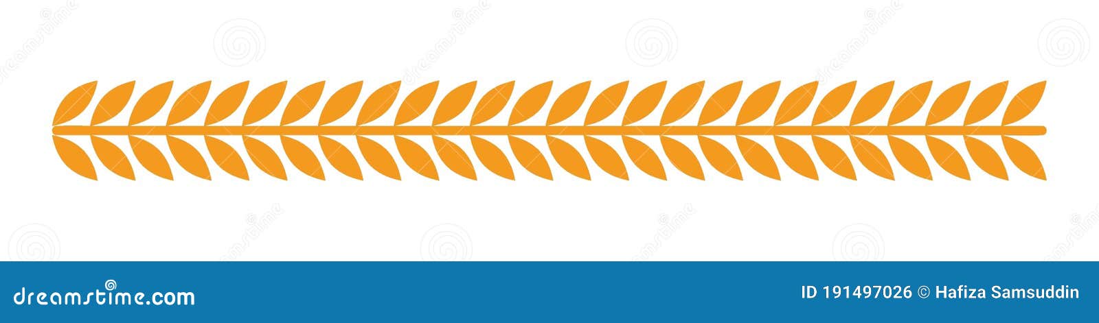 Wheat Border Design. Vector Illustration Decorative Design Stock Vector ...