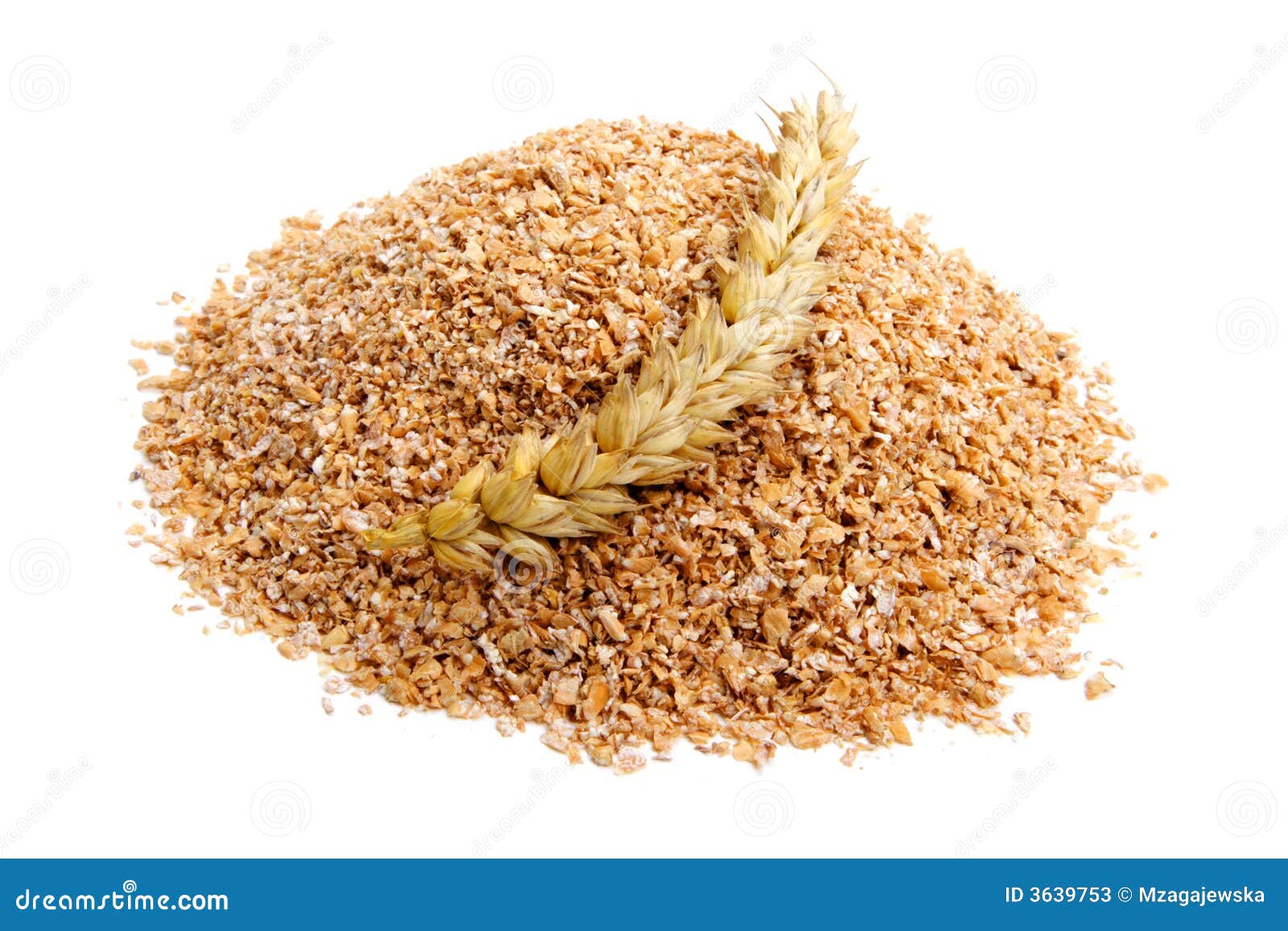 Wheat bran stock image. Image of bran, breakfast, wheat - 3639753