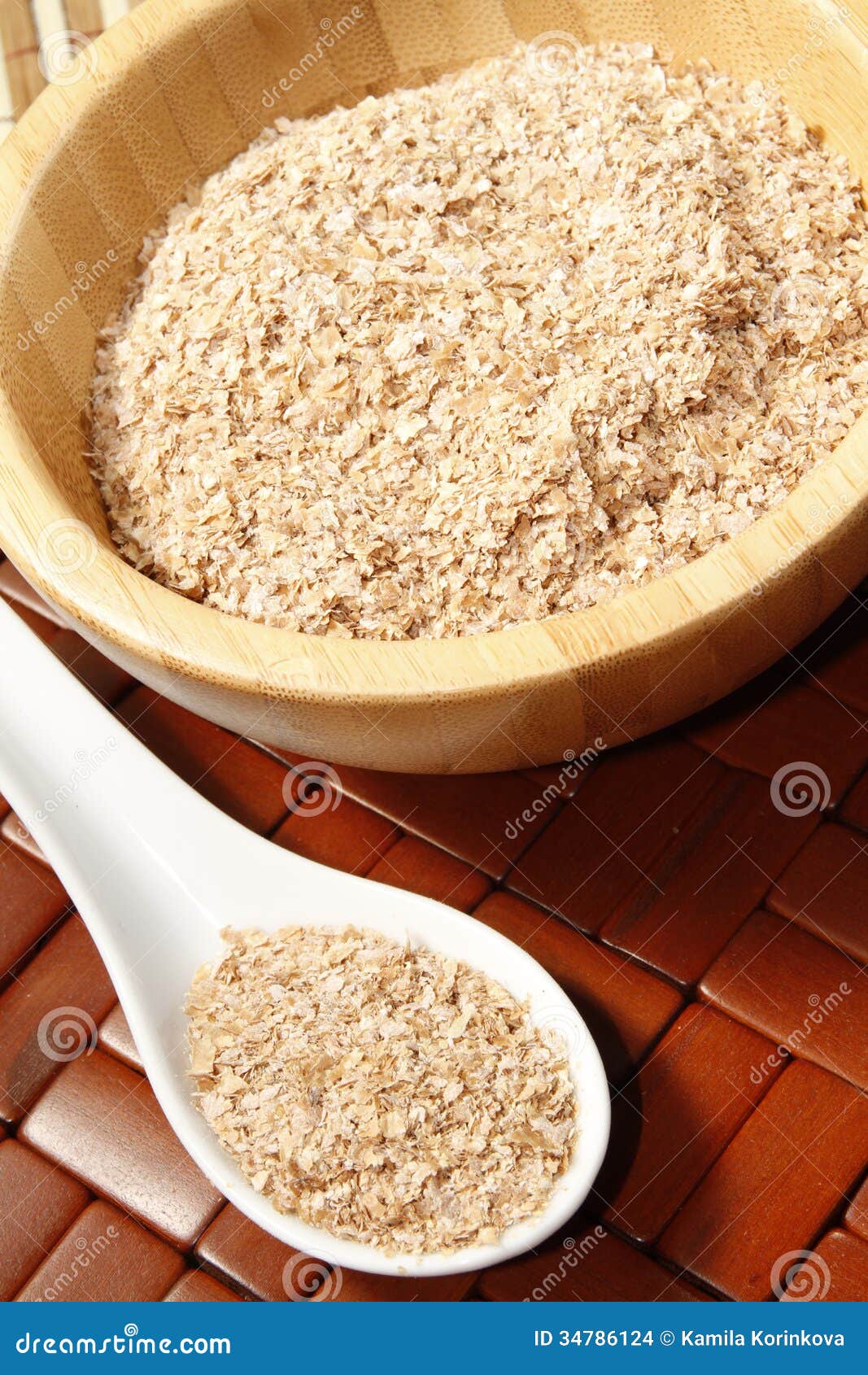 Wheat bran stock photo. Image of vertical, grain, white - 34786124