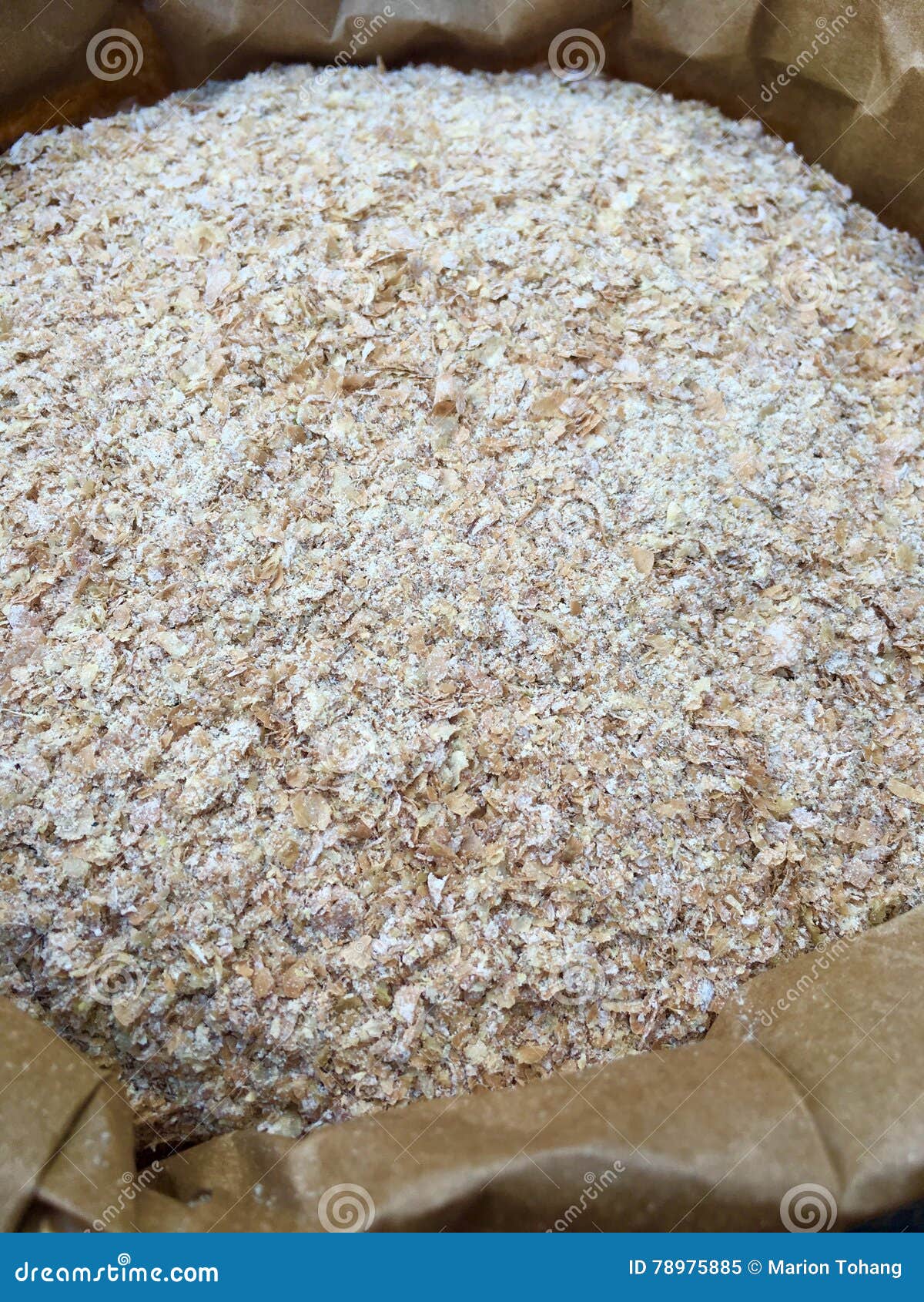 Wheat Bran in a Brown Paper Bag Stock Image - Image of grain, food ...