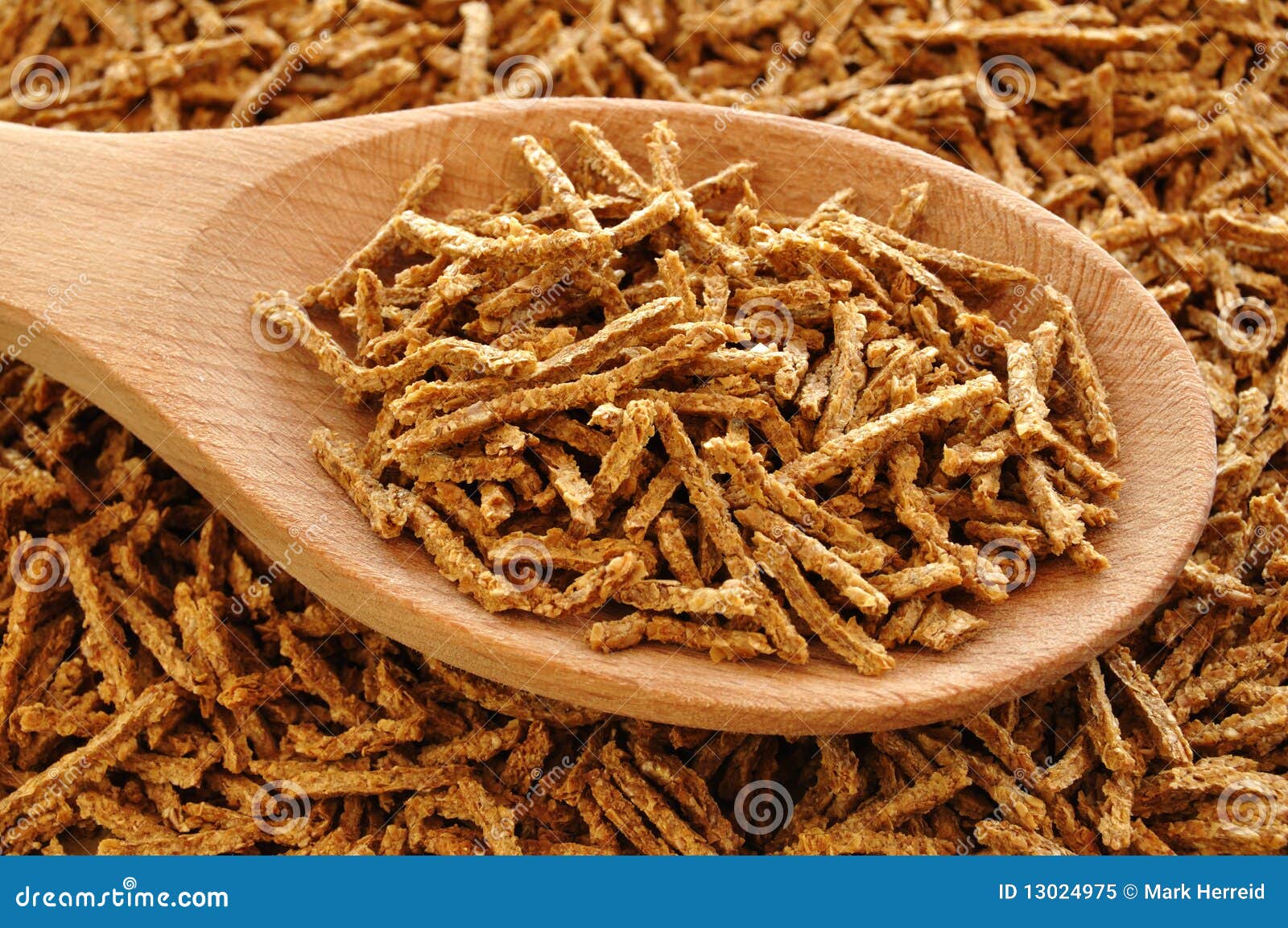 Wheat Bran Cereal on Wooden Spoon Stock Image - Image of cooking, bran ...