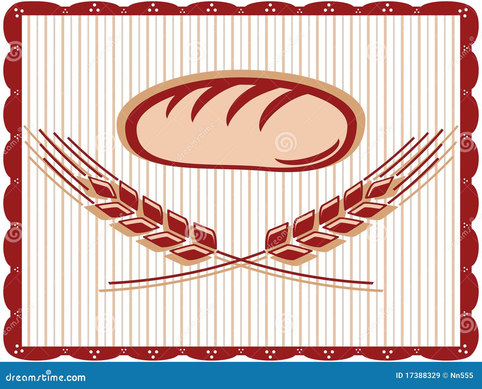 Wheat bread sign stock vector. Illustration of bakery - 17388329