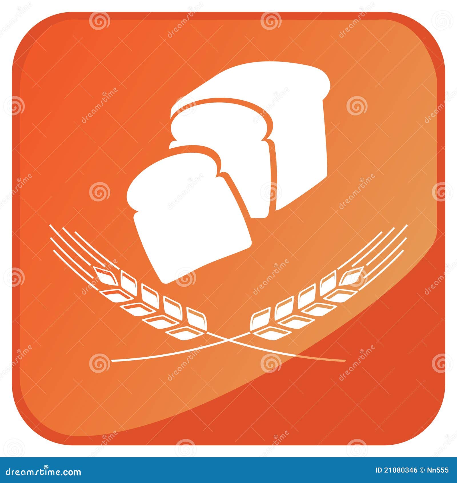 Wheat bread sign stock vector. Illustration of abstract - 21080346