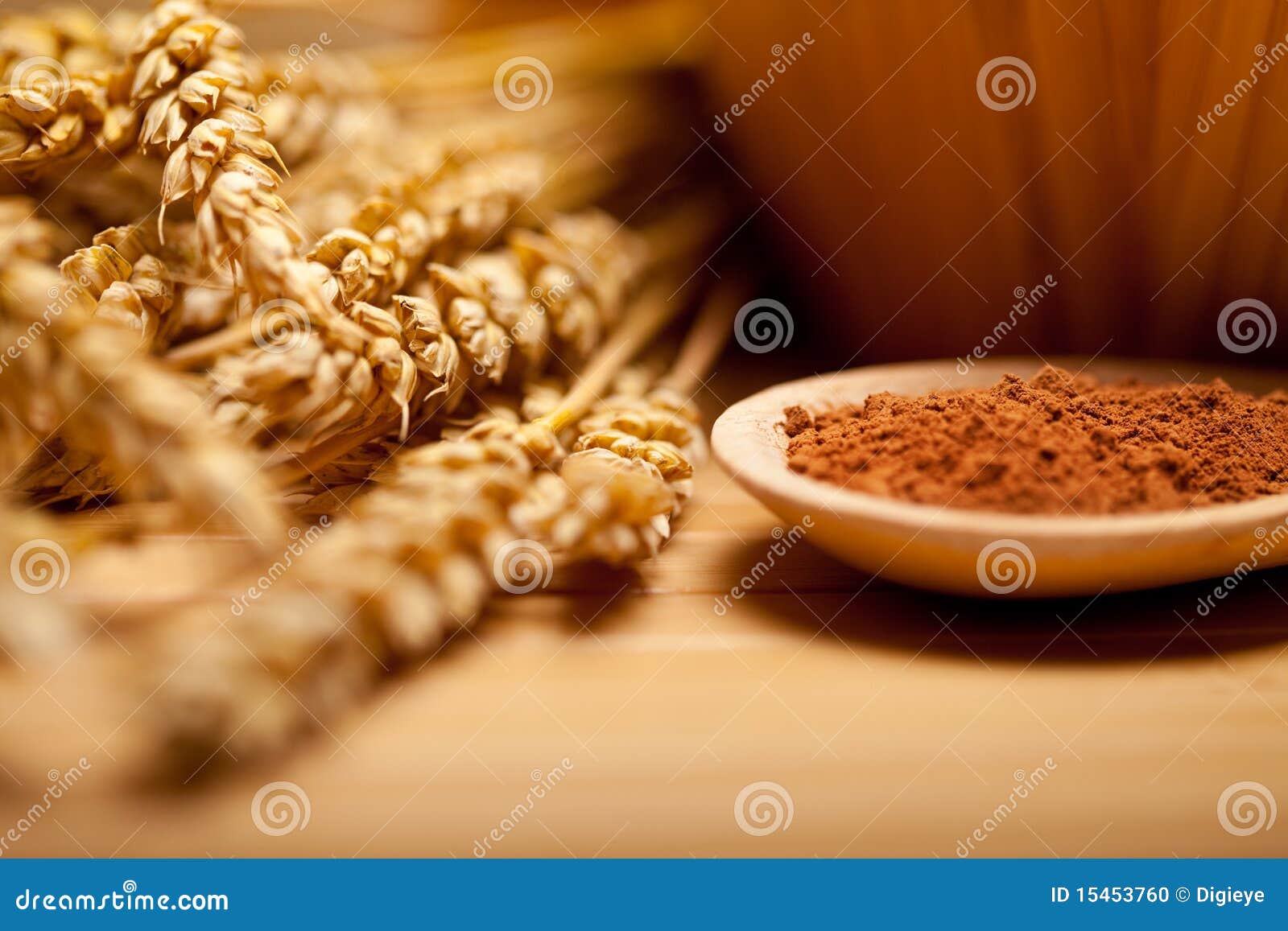 Wheat and cocoa stock photo. Image of breakfast, morning - 15453760