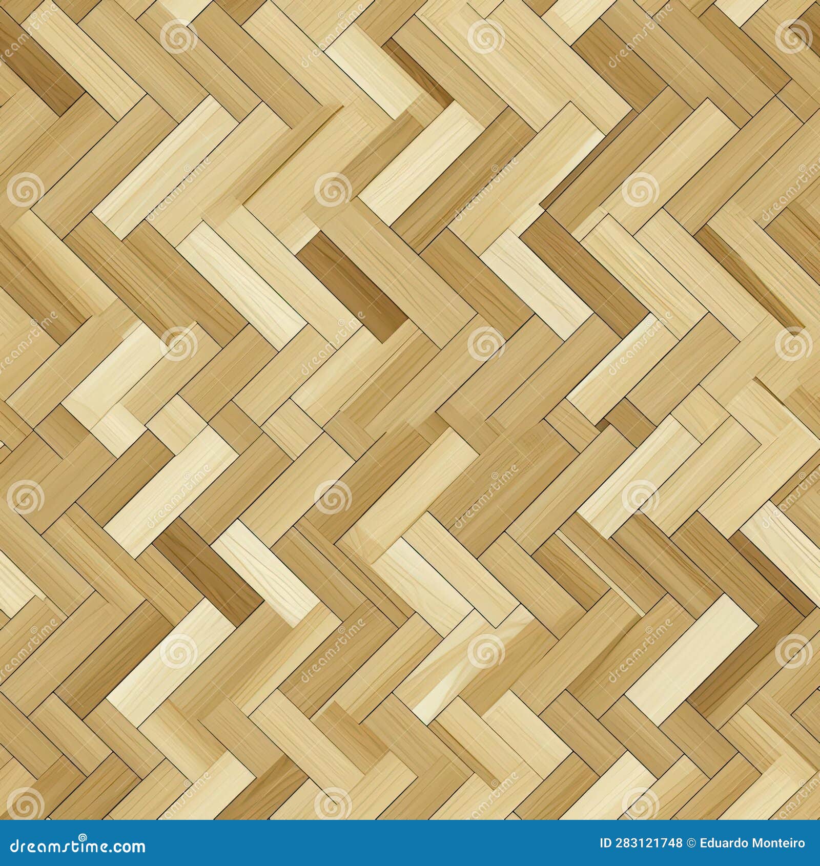 Wheat-colored Wood Flooring Pattern with Twisted Branches and Glazed ...