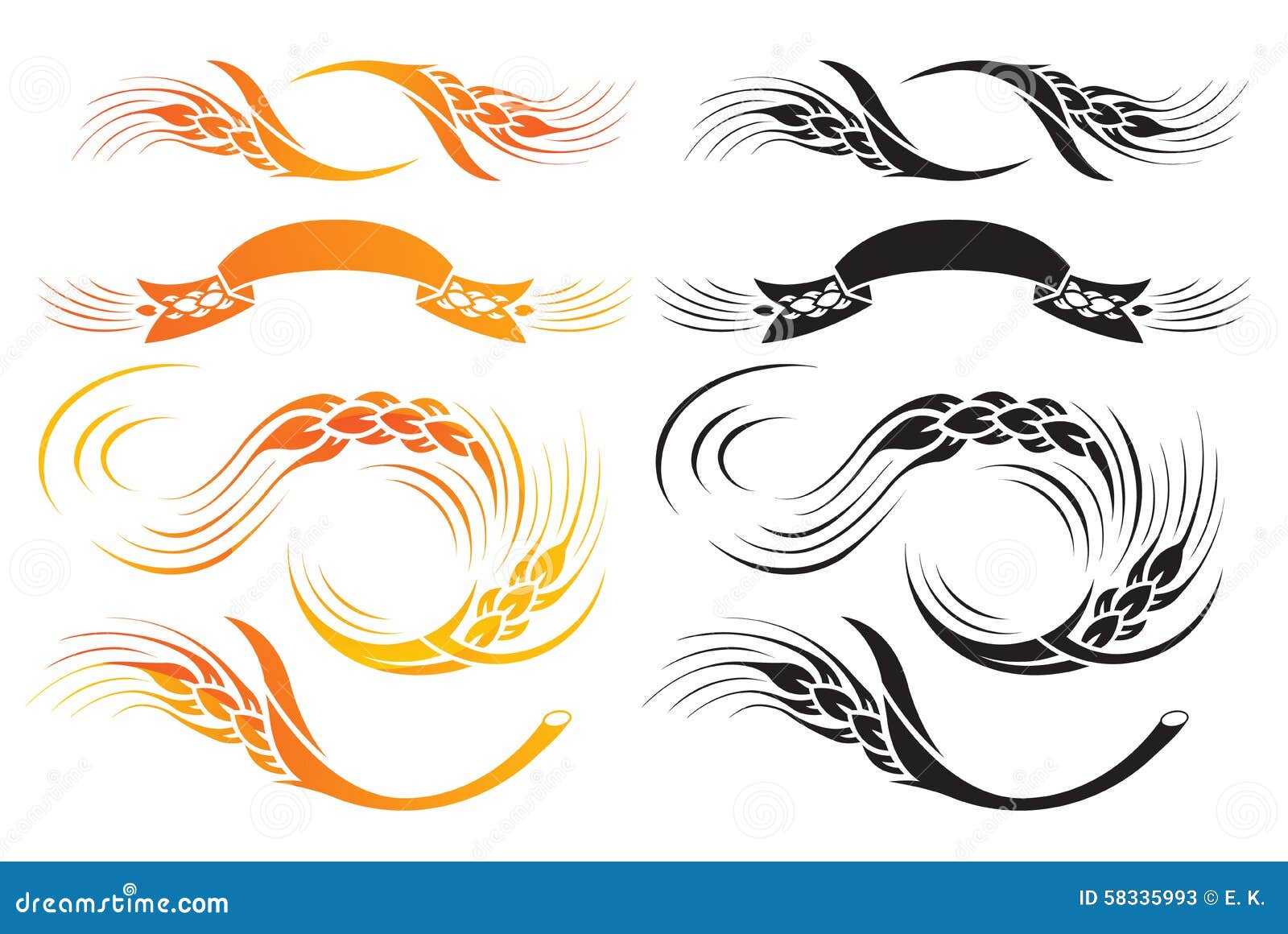 Wheat design stock vector. Illustration of blank, natural - 58335993