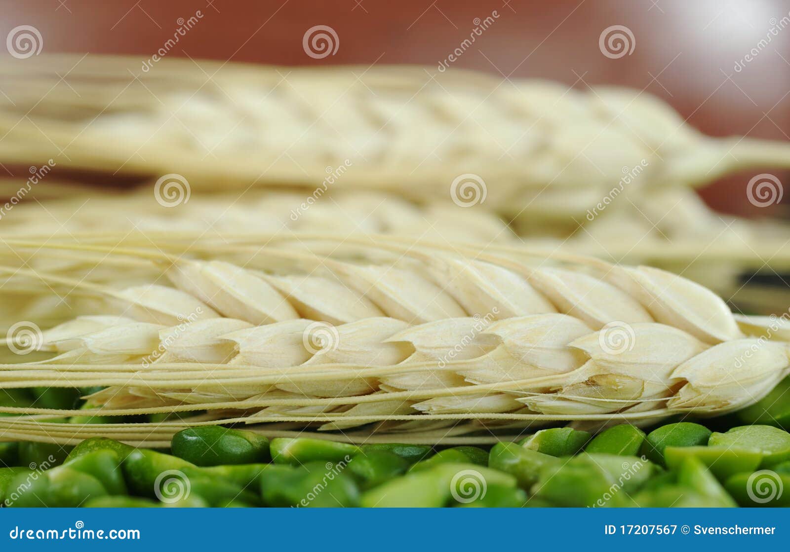 Wheat and Dried Green Peas stock image. Image of corn - 17207567