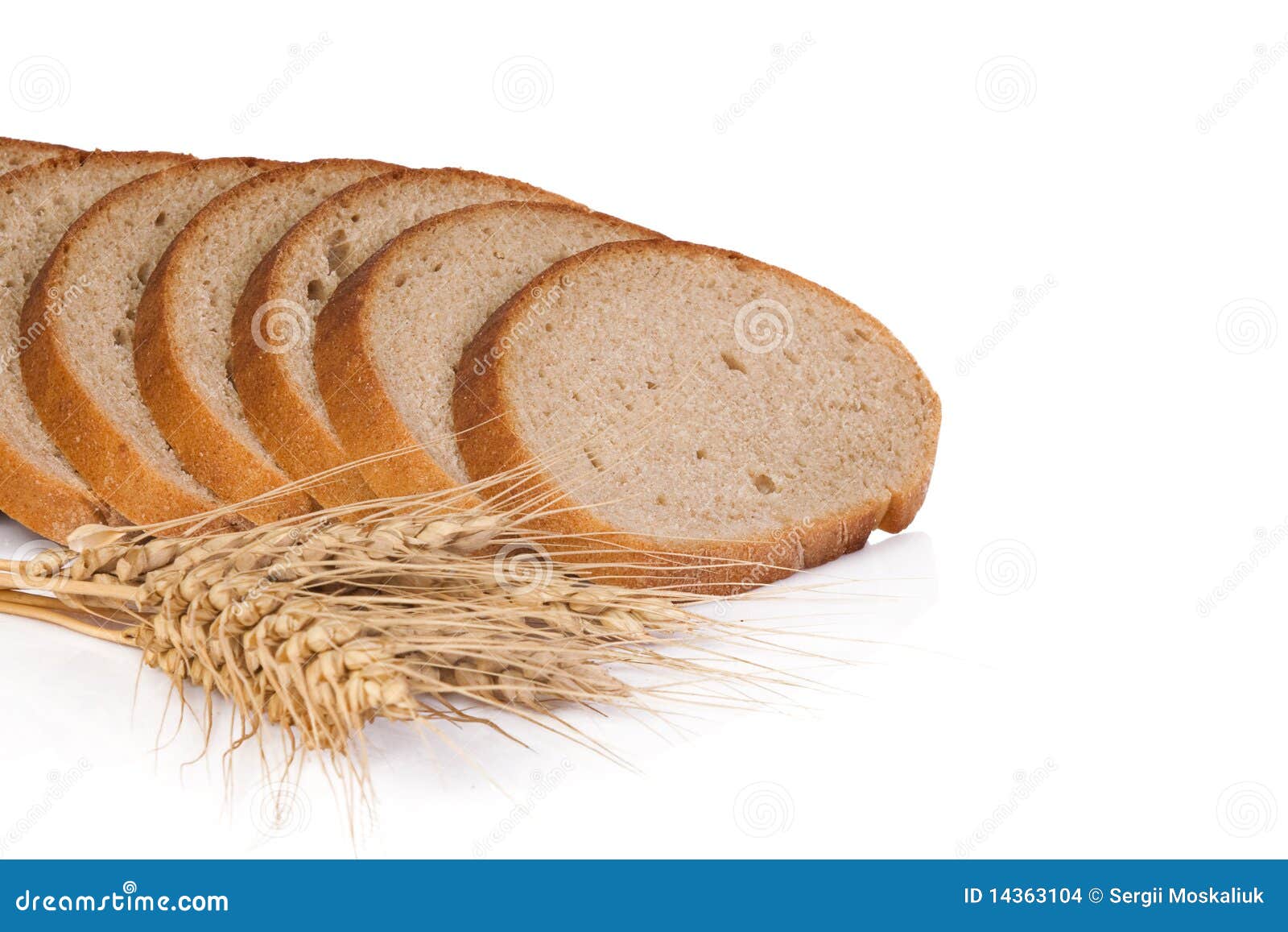 Wheat ear and bread stock photo. Image of nutrition, tasty - 14363104