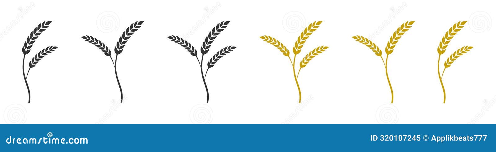 Wheat Ear Vector Icon. Wheat Ear Logo. Grain Icon Stock Vector ...