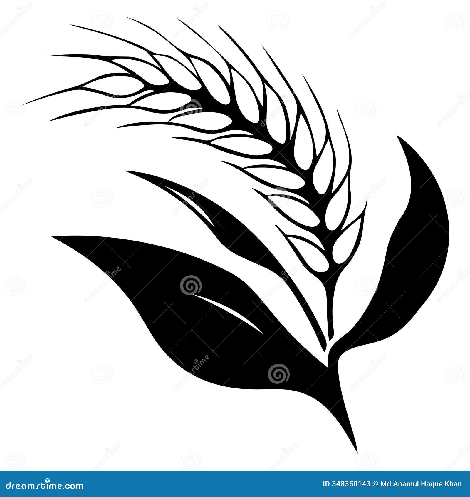 Wheat Farm Logo Design of a Vector Illustration Stylized Wheat Stalk ...