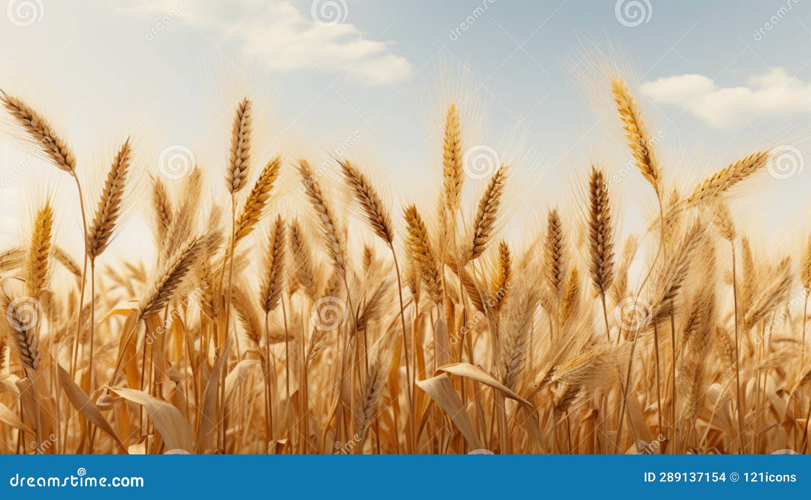 A Wheat Field Border Isolated on Transparent Background Stock ...