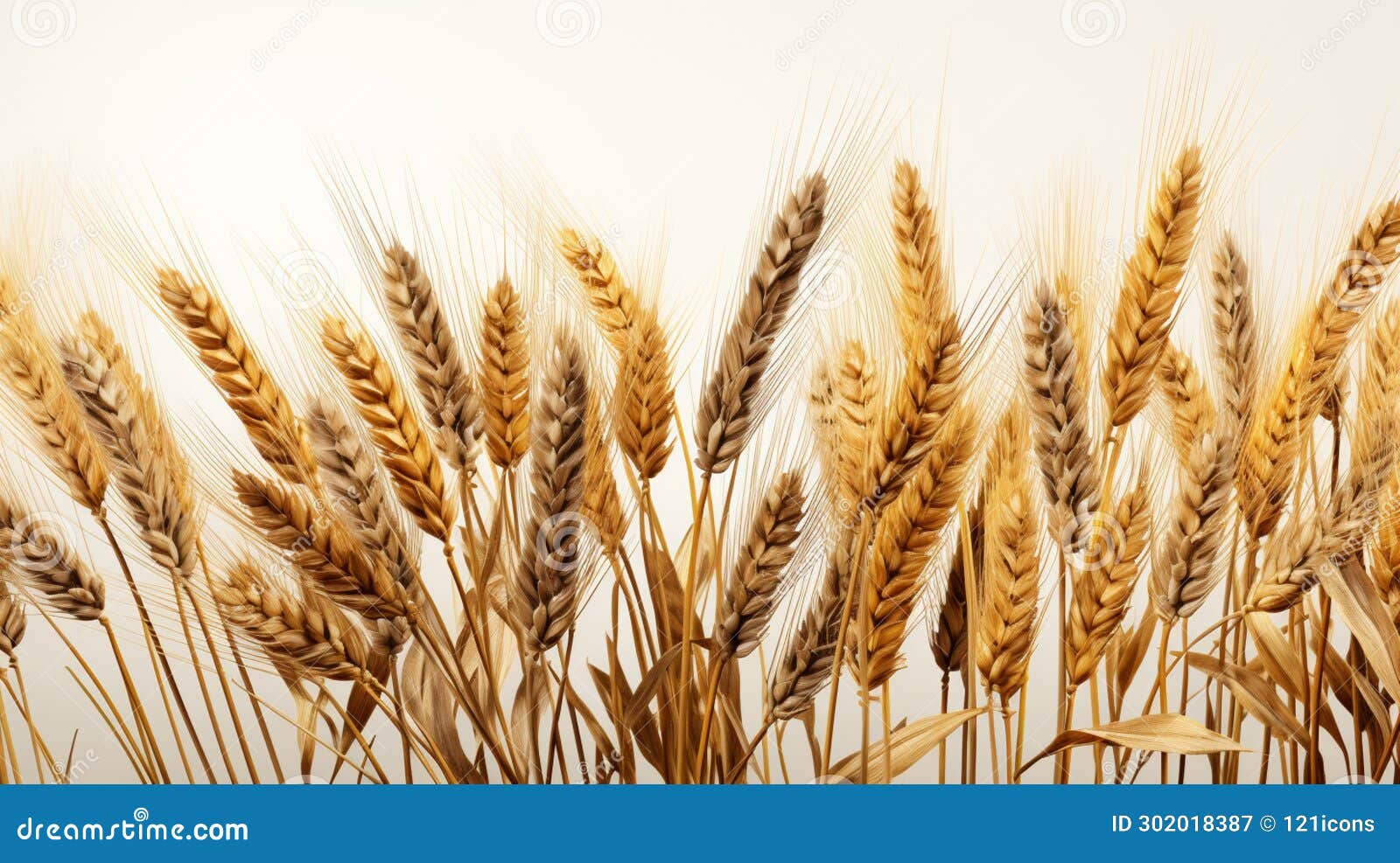 A Wheat Field Border Isolated on Transparent Background Stock ...