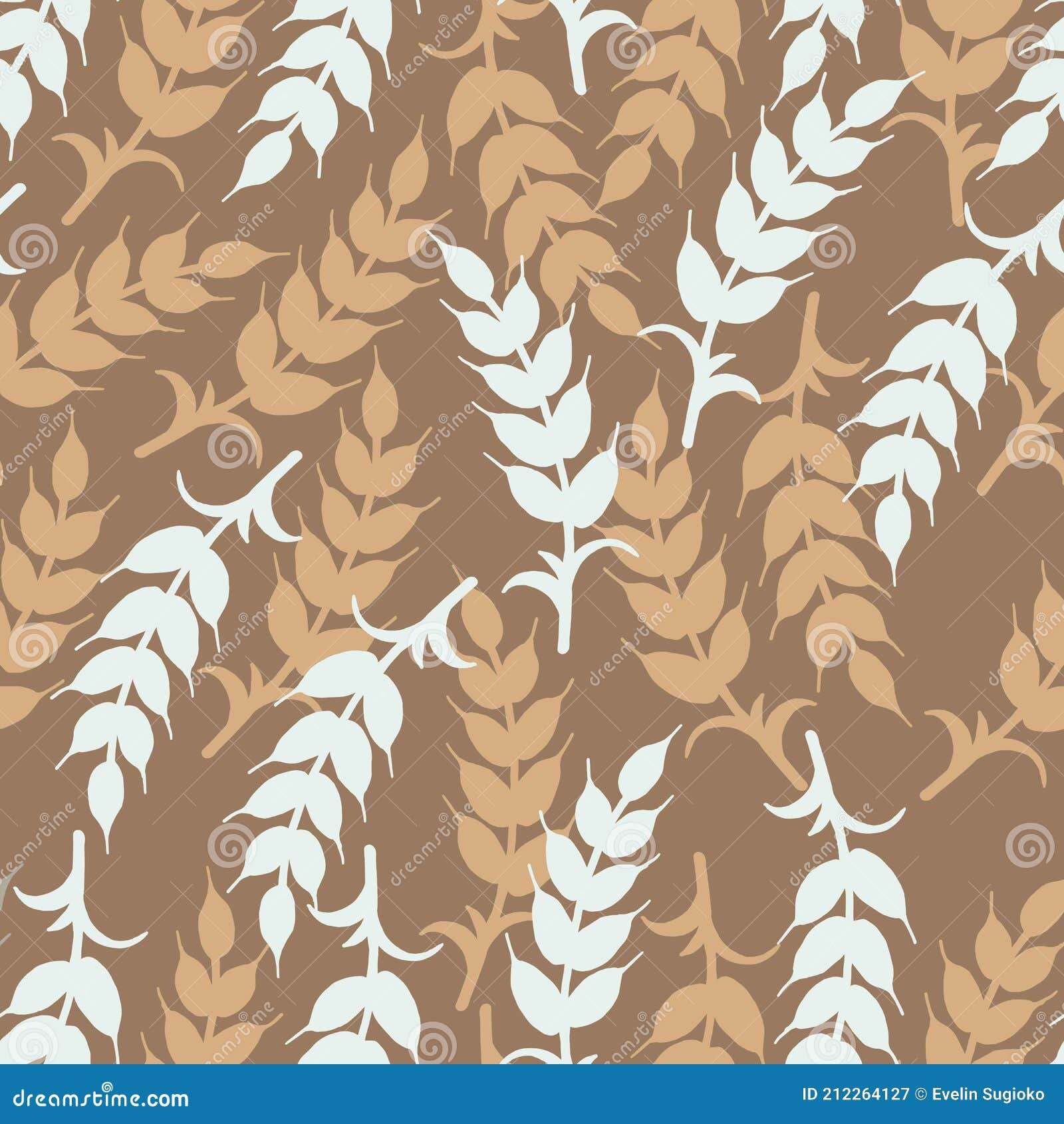 Wheat - Floral Illustration. Colorful Plant Drawing. Graphic ...