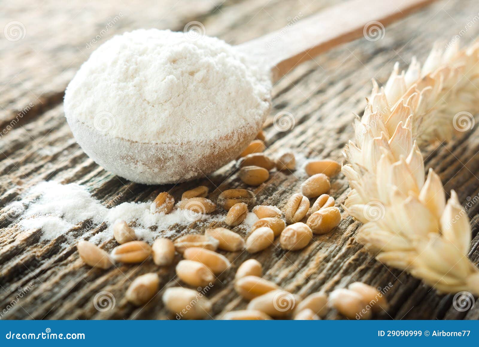 Wheat flour stock image. Image of table, brown, ingredient - 29090999