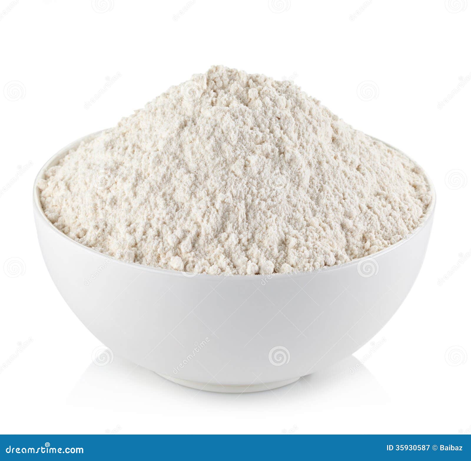Wheat flour stock image. Image of bowl, fresh, natural - 35930587