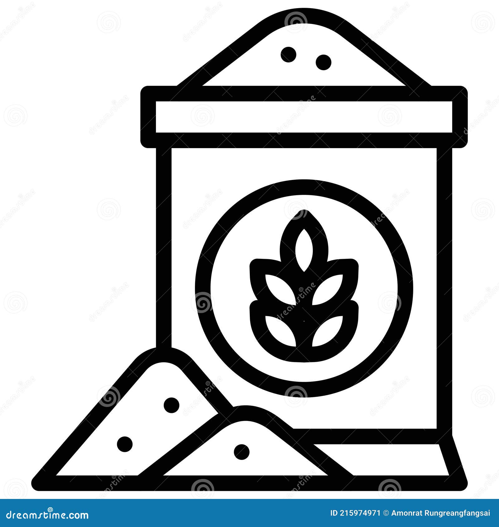 Wheat Flour Icon, Bakery and Baking Related Vector Stock Vector ...