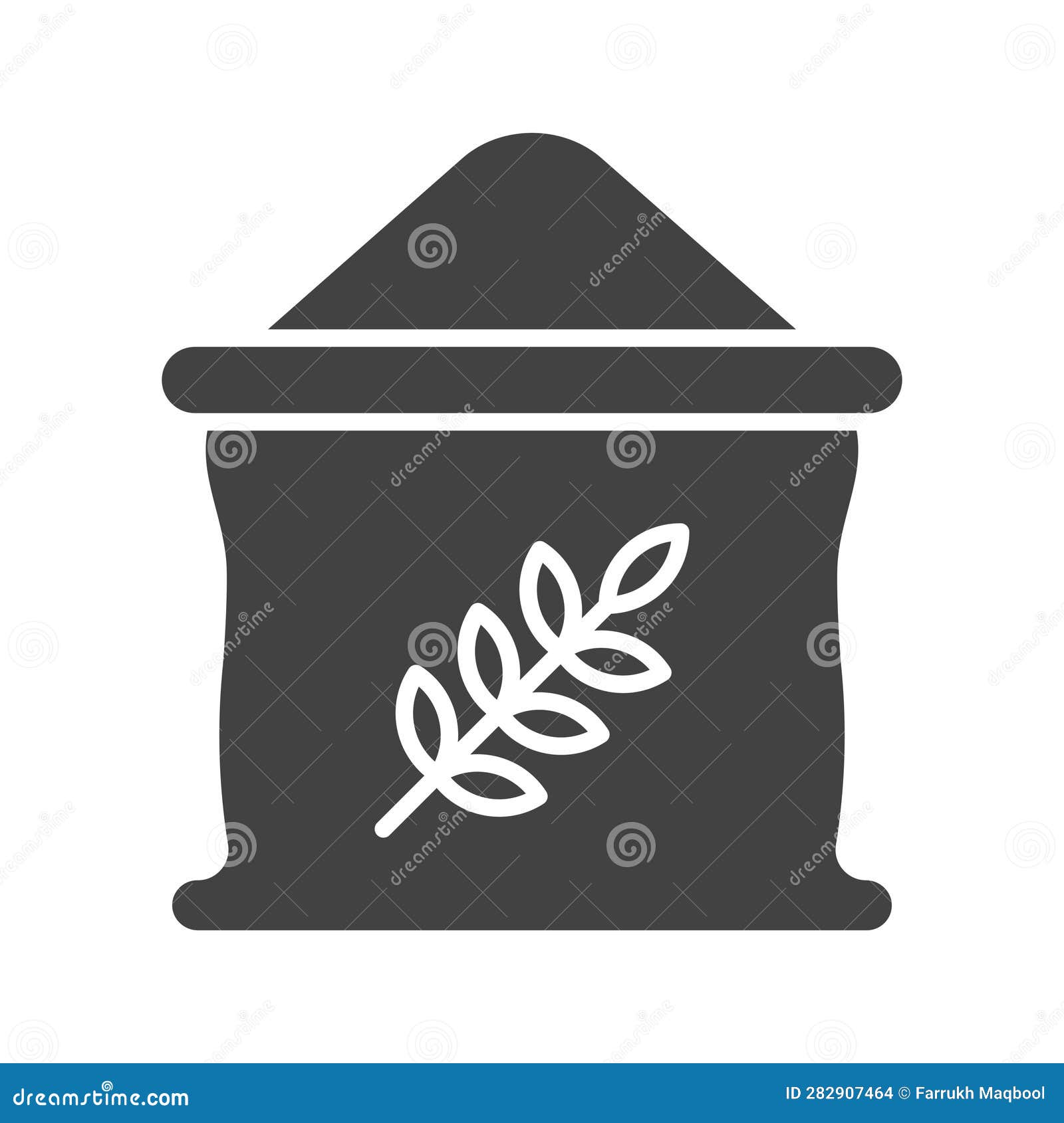Wheat Flour Icon Image. stock vector. Illustration of machine - 282907464