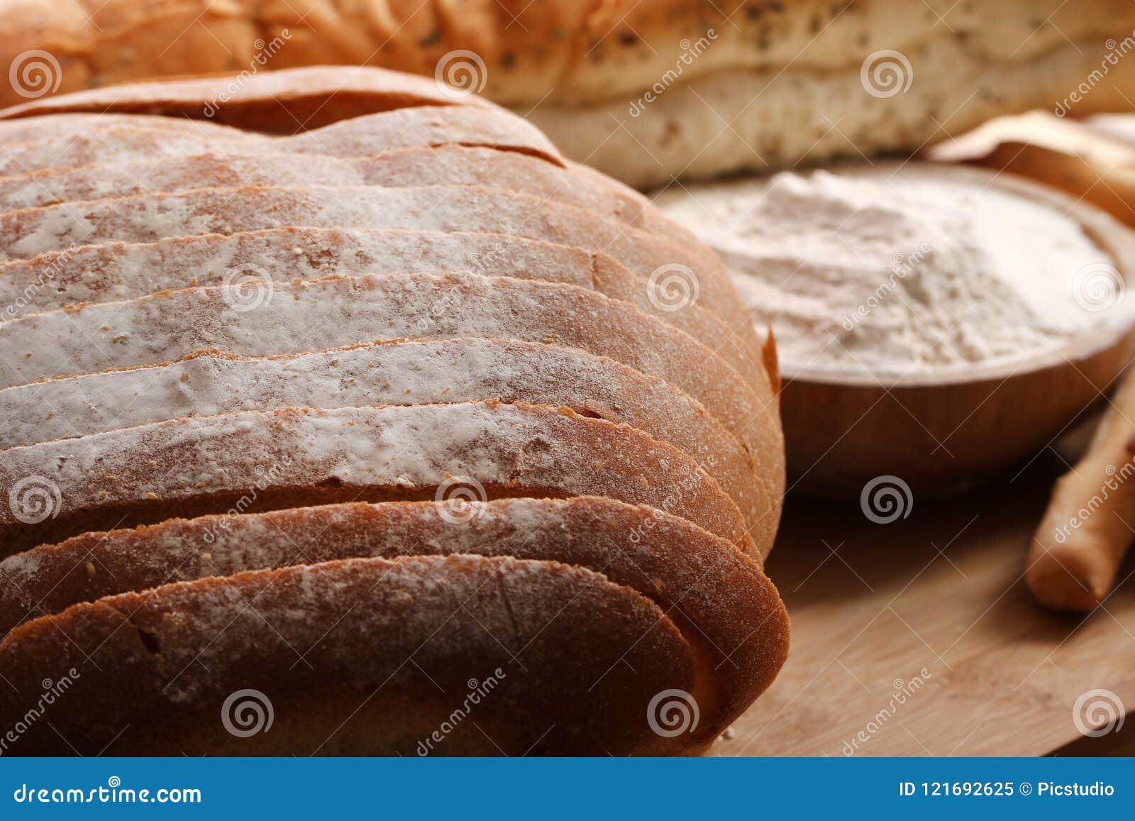 Wheat flour products stock image. Image of bakery, smooth - 121692625