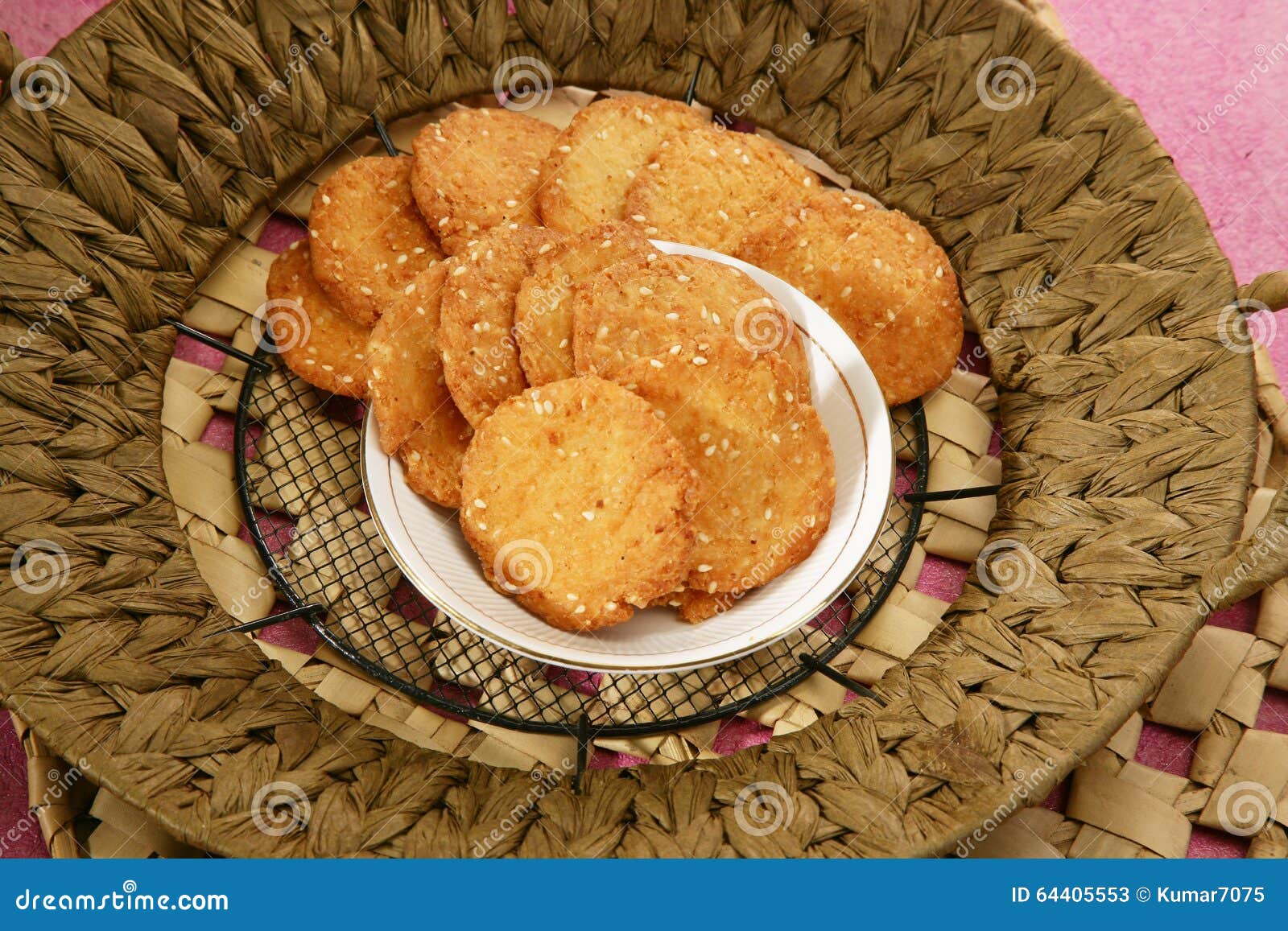 Wheat Flour Sweet Mathri or Atta Ki Meethi Mathri Stock Image - Image ...