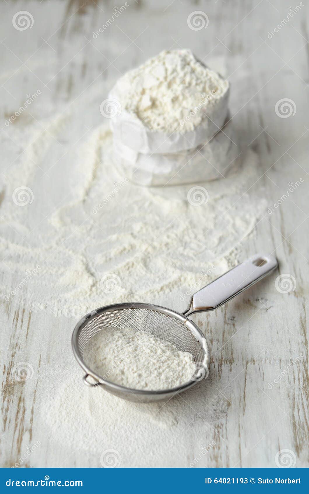 Wheat flour on the table stock image. Image of healthy - 64021193
