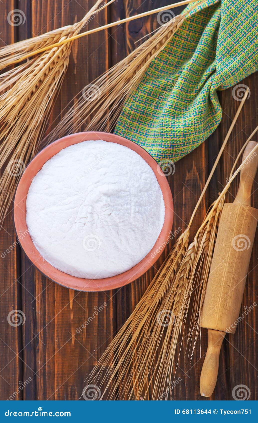Wheat flour stock photo. Image of fresh, energy, corn - 68113644