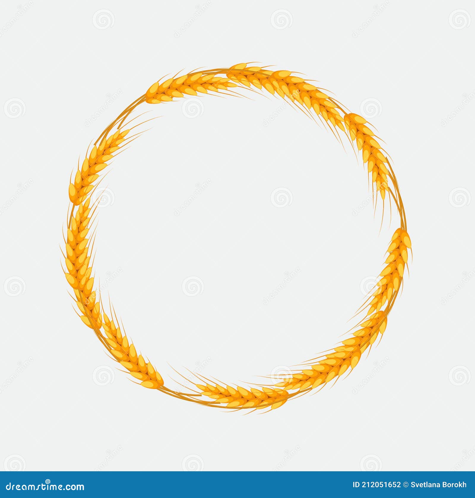 Wheat Frame with Place for Text. Template for Your Design Stock Vector ...