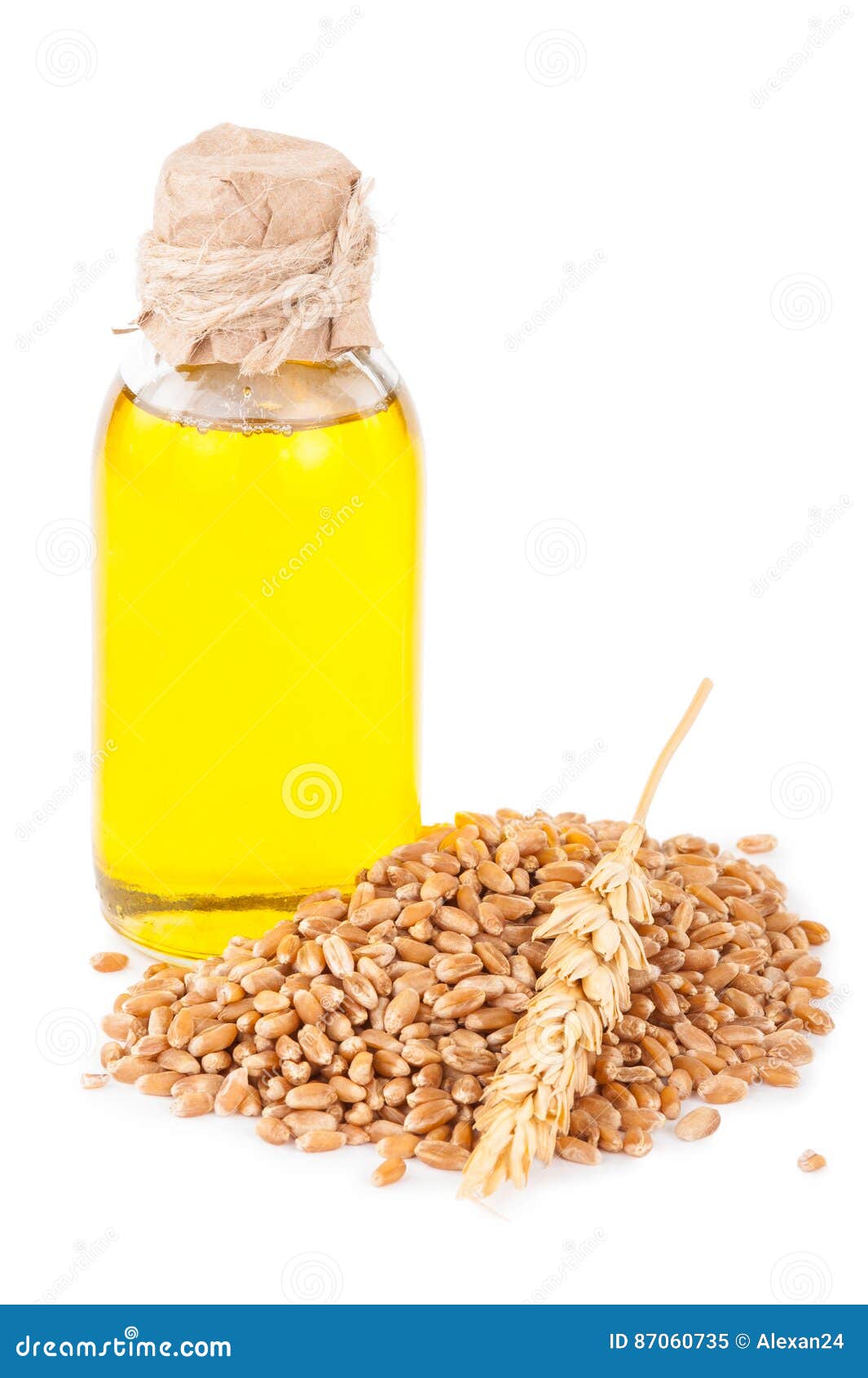 Wheat germ oil stock image. Image of beige, massage, grain - 87060735