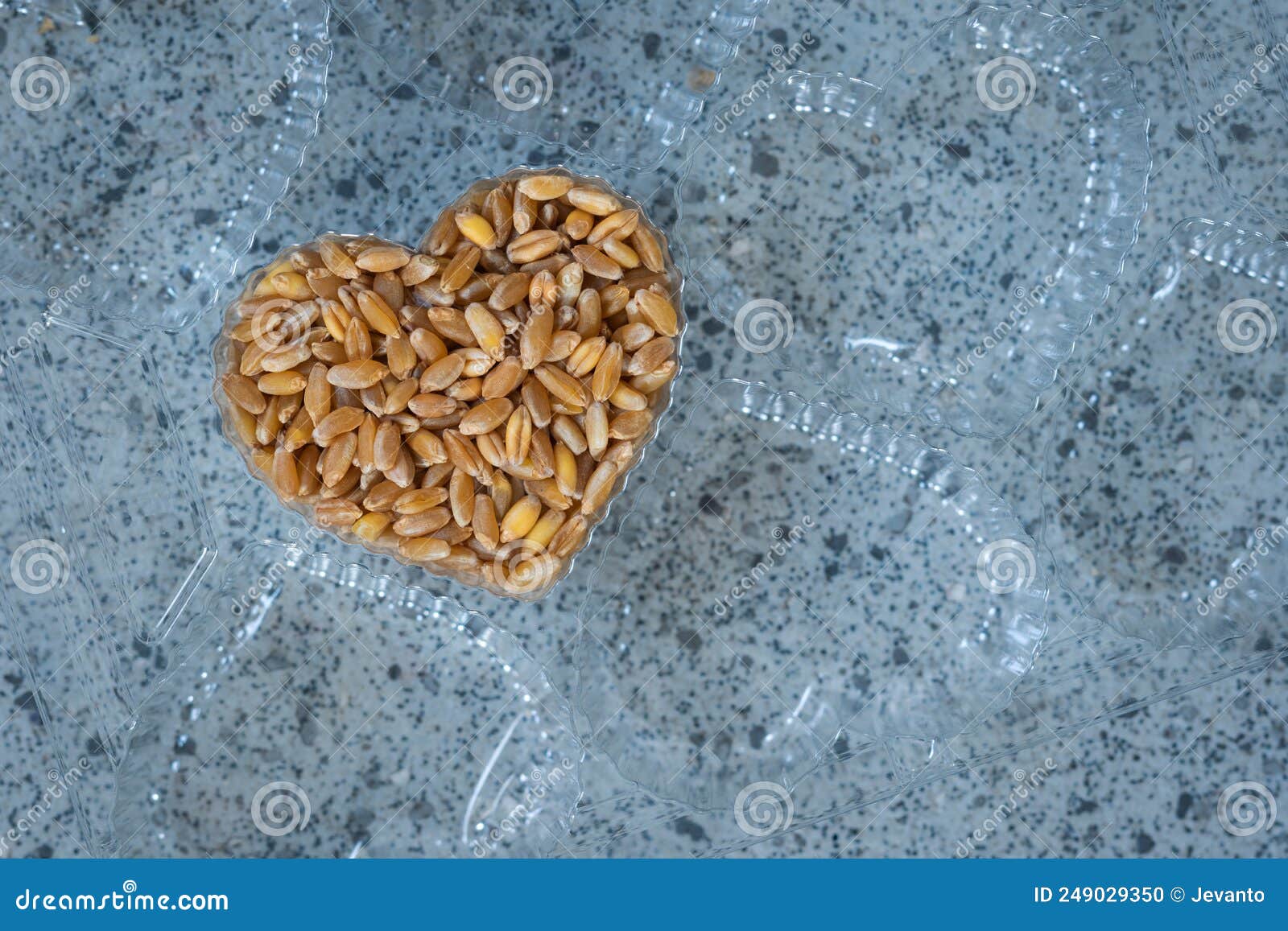 Wheat Grain Heart Shape Overhead Stock Photo - Image of grain, healthy ...