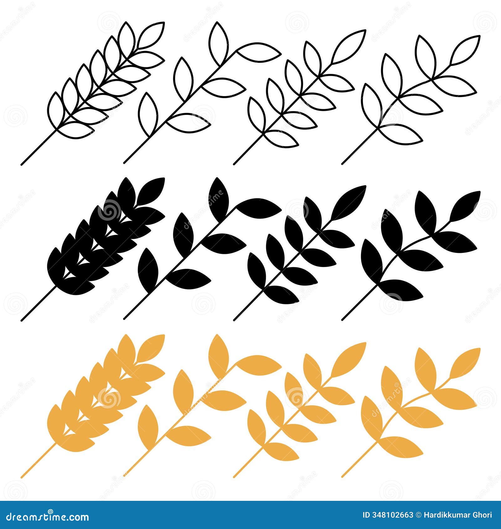Grain Icon Vector Isolated On White Background, Grain Sign , Thin Line ...