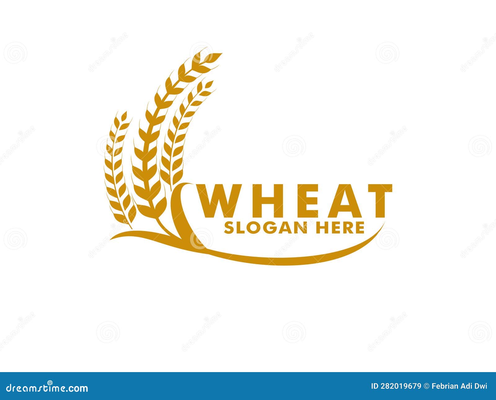 Simple Wheat Grain Vector Icon Logo Design Stock Vector - Illustration ...