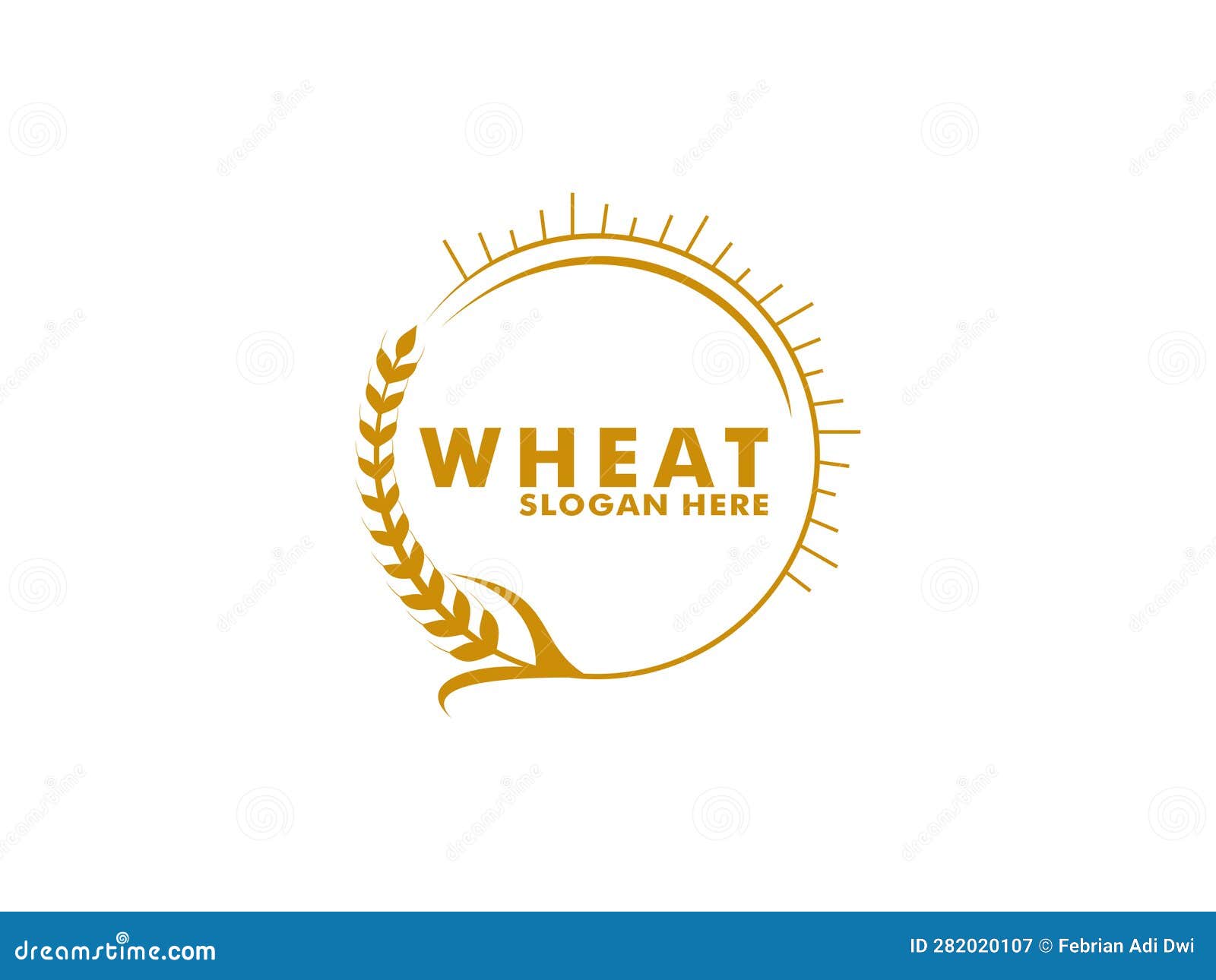 Simple Wheat Grain Vector Icon Logo Design Stock Vector - Illustration ...