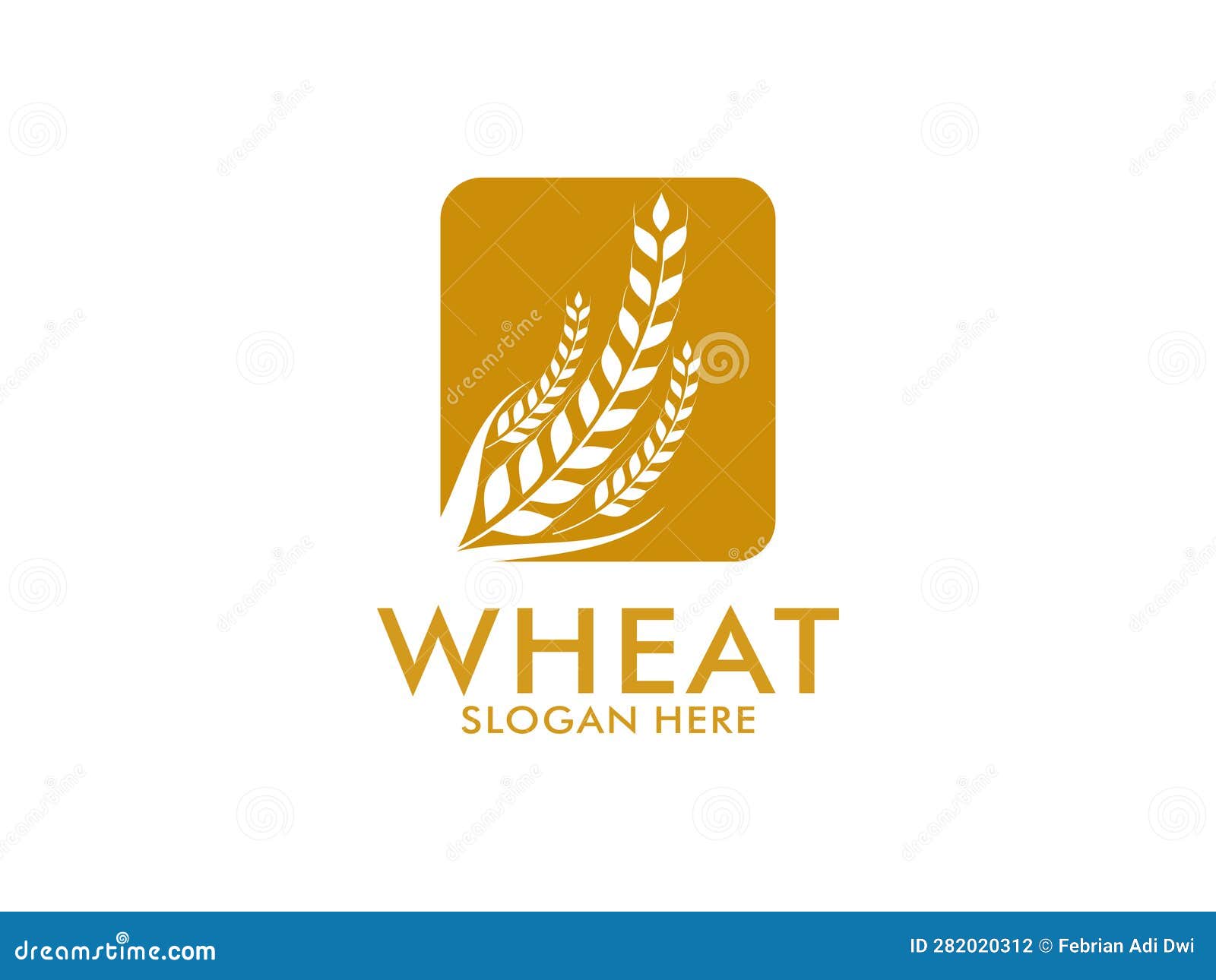 Simple Wheat Grain Vector Icon Logo Design Stock Vector - Illustration ...