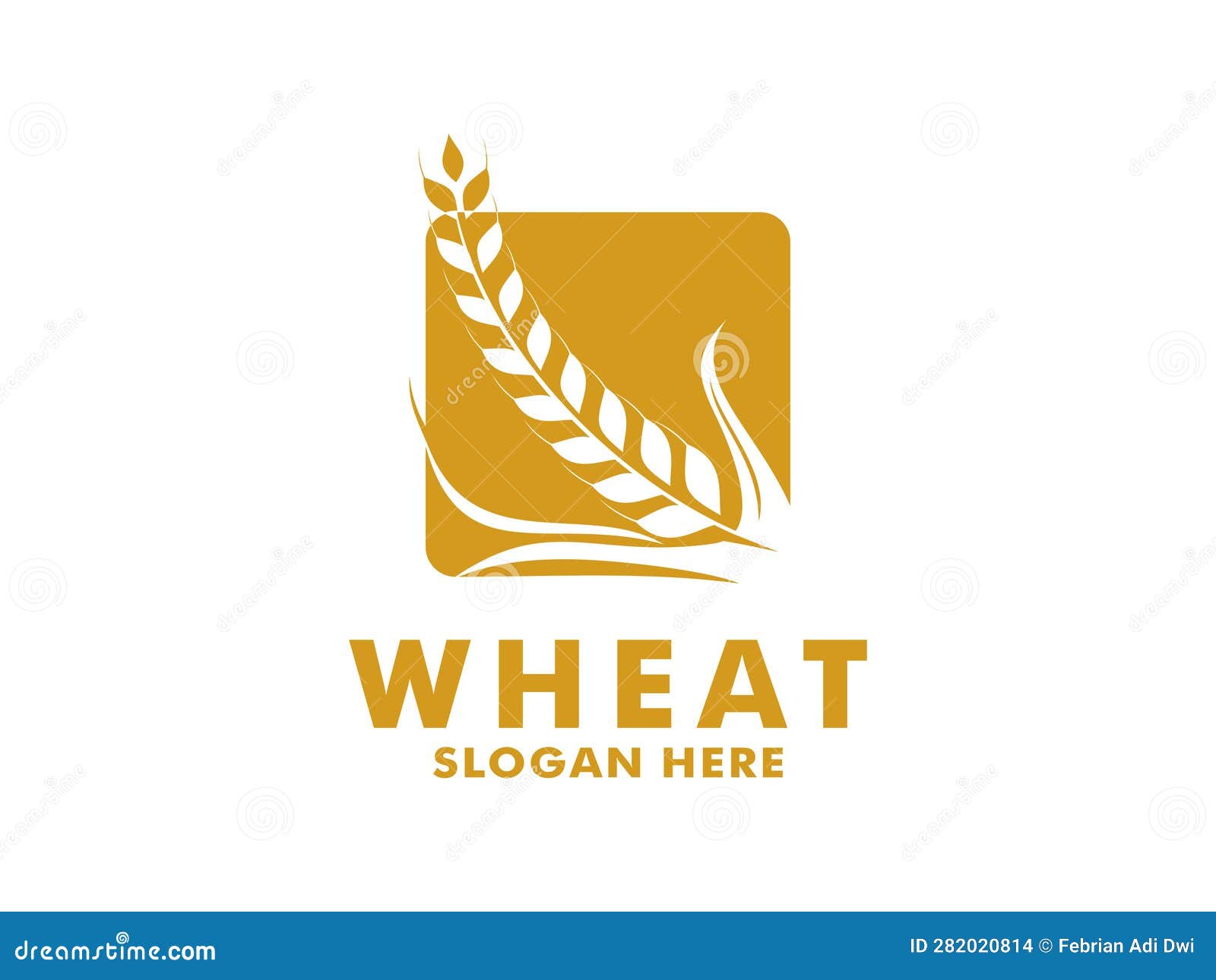 Simple Wheat Grain Vector Icon Logo Design Stock Vector - Illustration ...