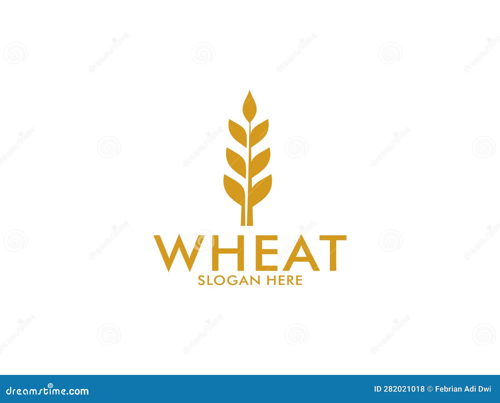 Simple Wheat Grain Vector Icon Logo Design Stock Vector - Illustration ...