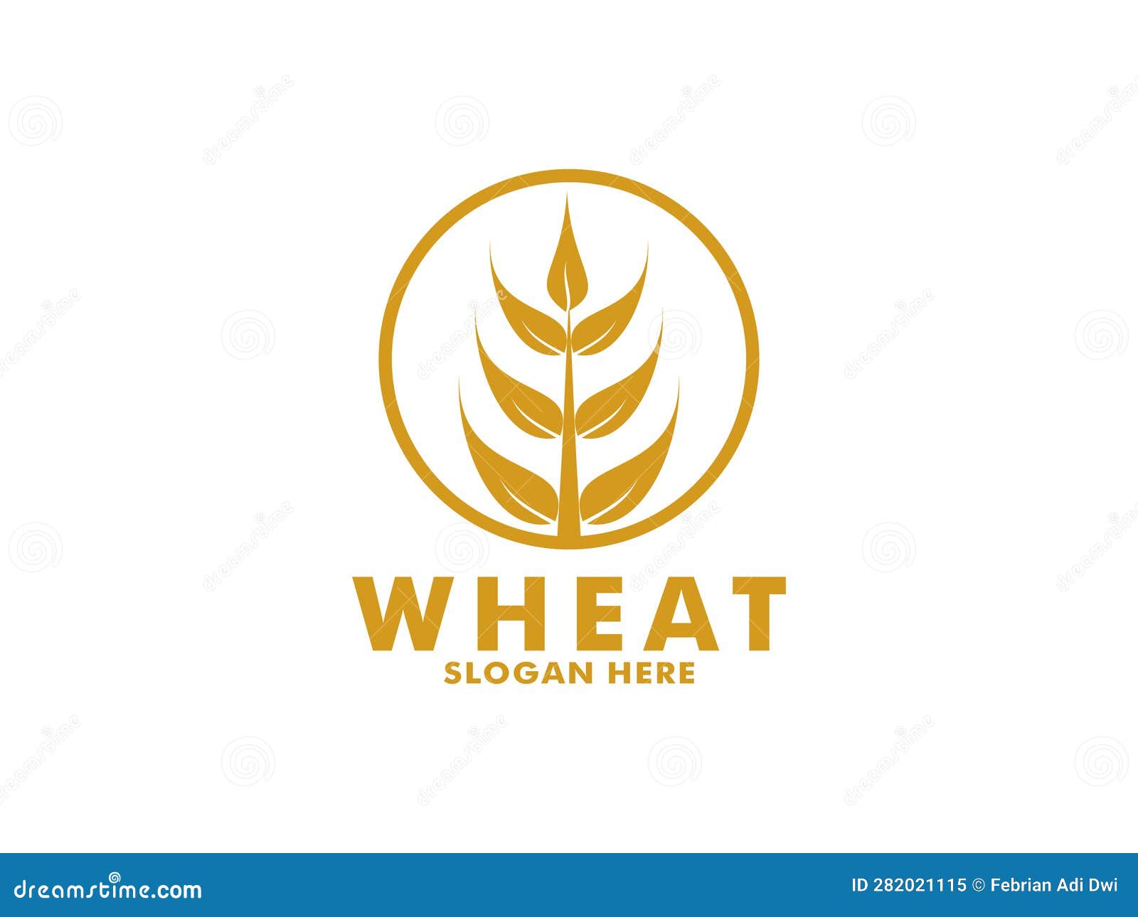 Simple Wheat Grain Vector Icon Logo Design Stock Vector - Illustration ...