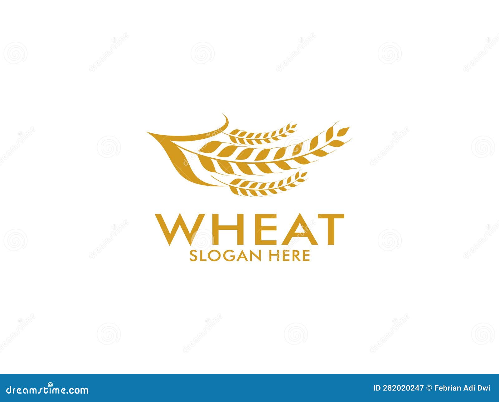 Simple Wheat Grain Vector Icon Logo Design Stock Vector - Illustration ...