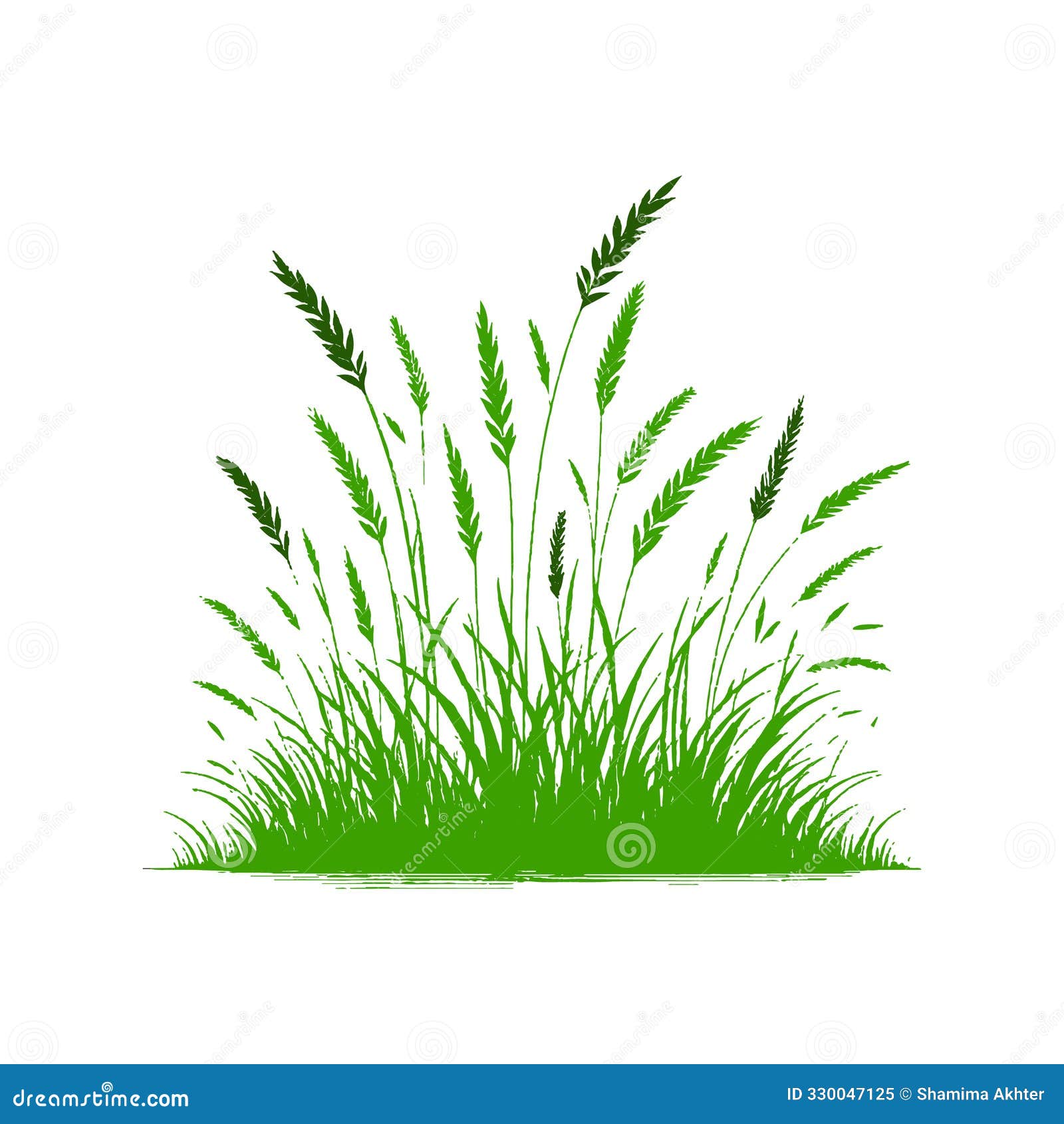 Wheat and grass vector stock illustration. Illustration of sketch ...