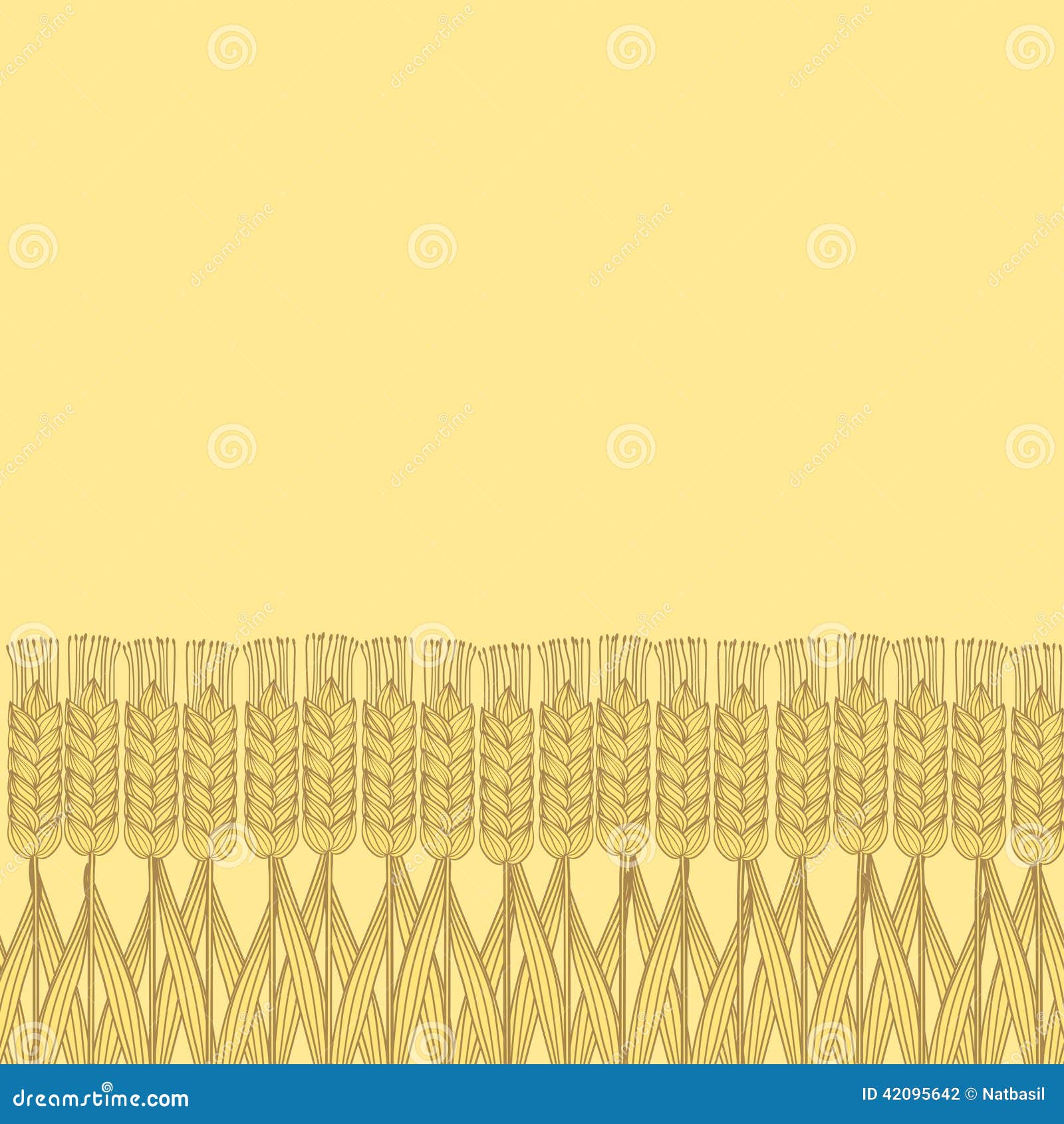 Wheat Harvest Vector Illustration | CartoonDealer.com #3391966