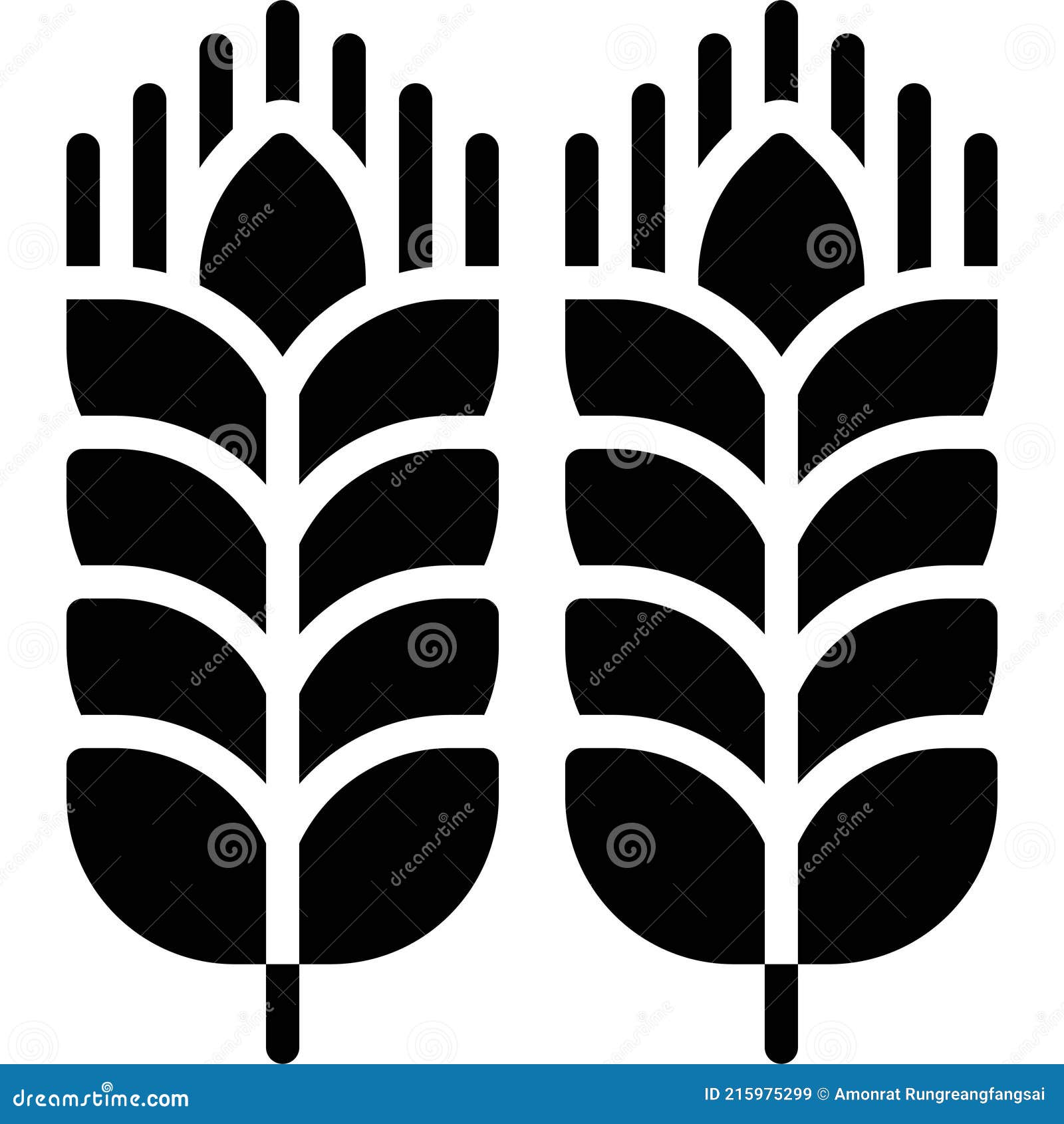 Wheat Icon, Bakery and Baking Related Vector Stock Vector ...